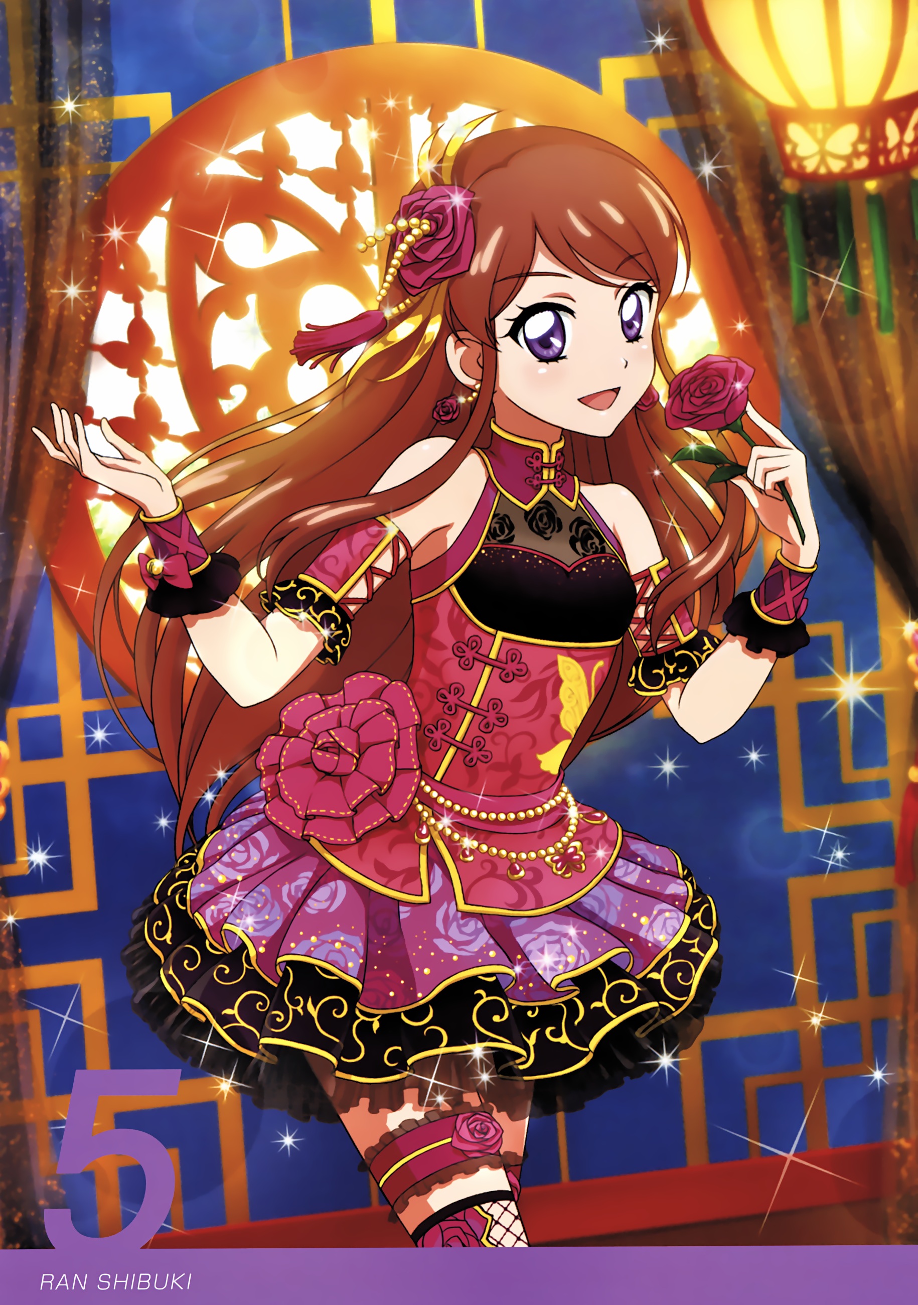 aikatsu! shibuki ran asian clothes fishnets garter thighhighs | #508622 ...