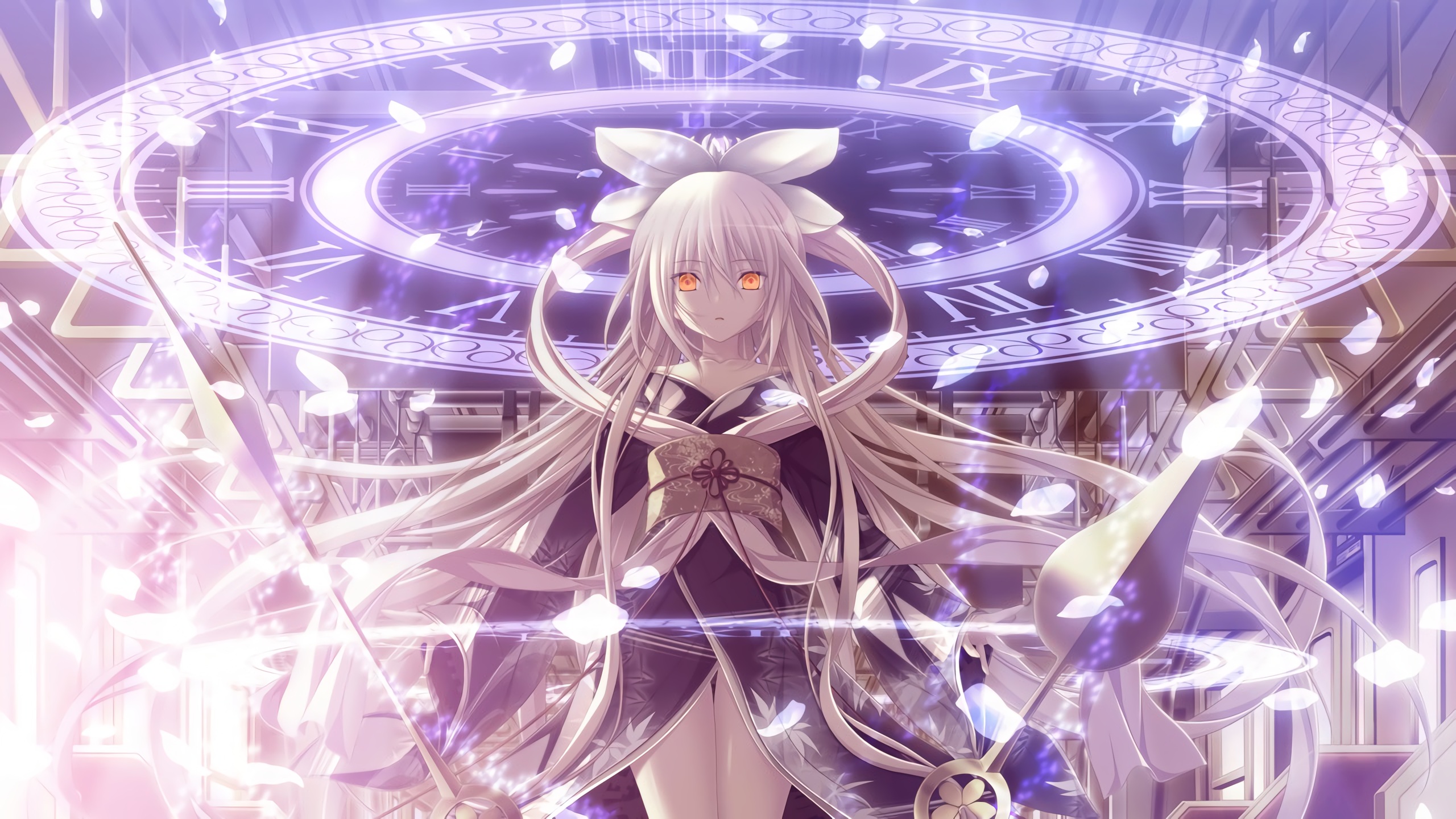 purple software koku chrono clock kuro (chrono clock) game cg kimono ...