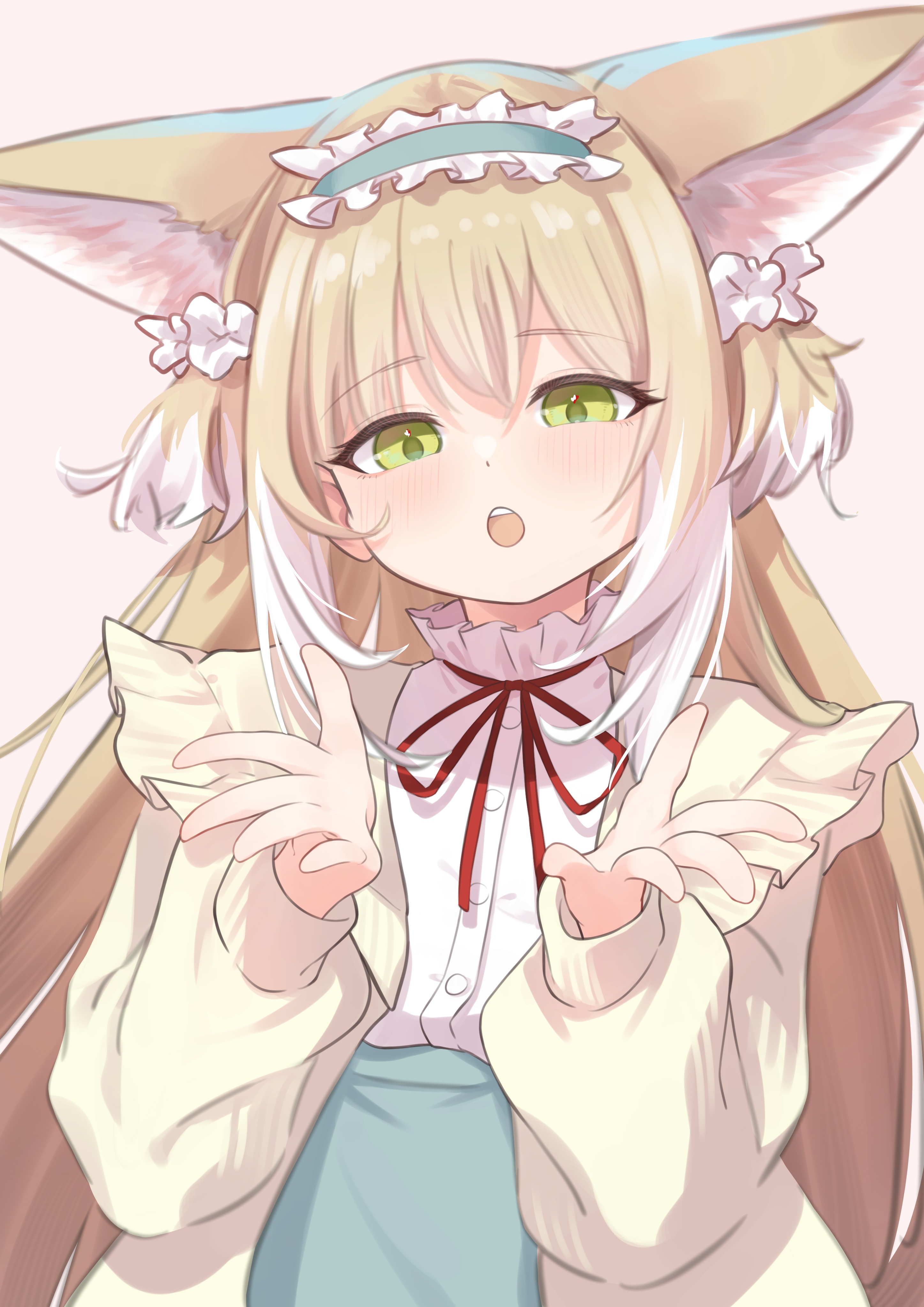 yakurope-moko arknights suzuran (arknights) animal ears kitsune ...