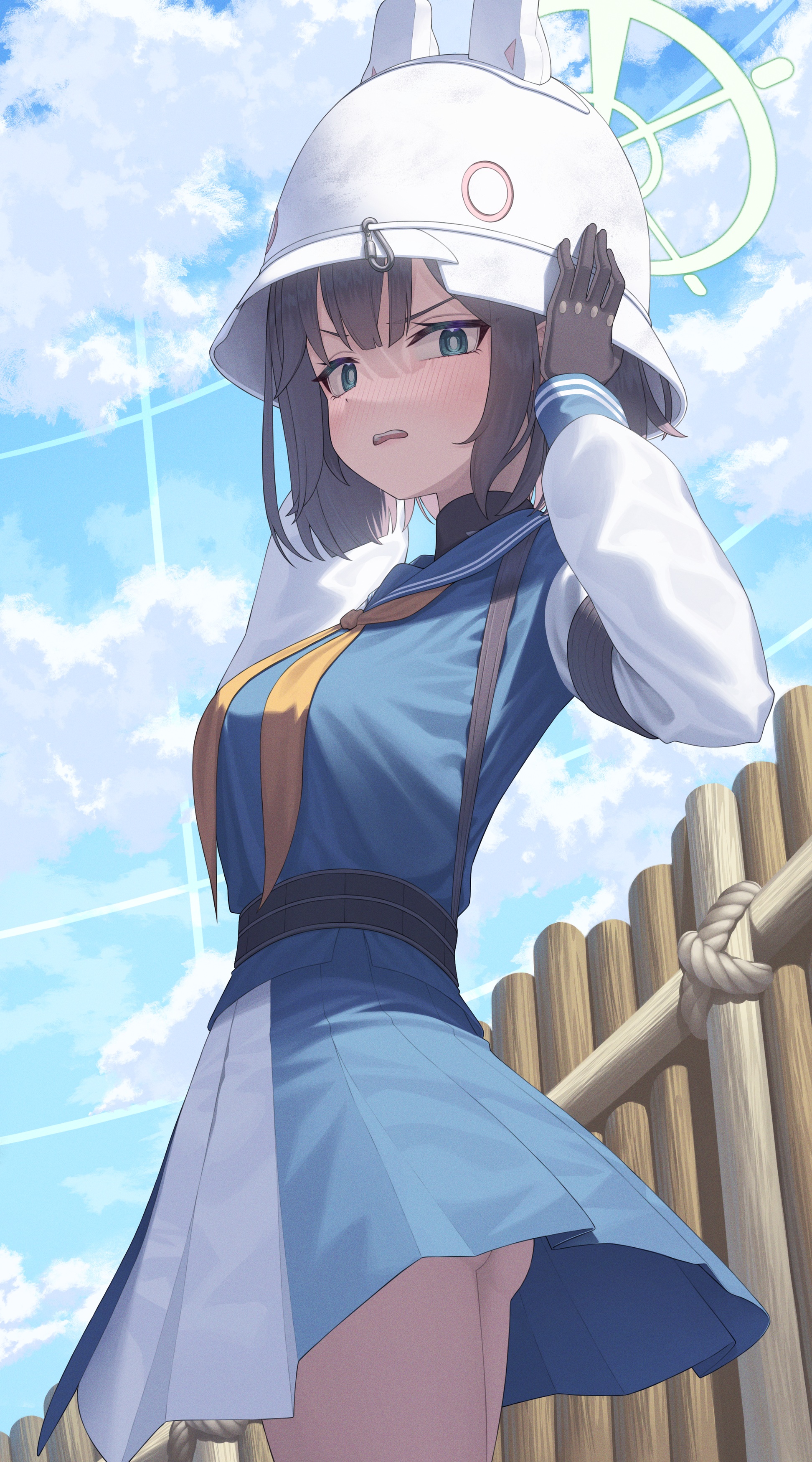 bintz blue archive sorai saki angel animal ears ass bunny ears seifuku ...