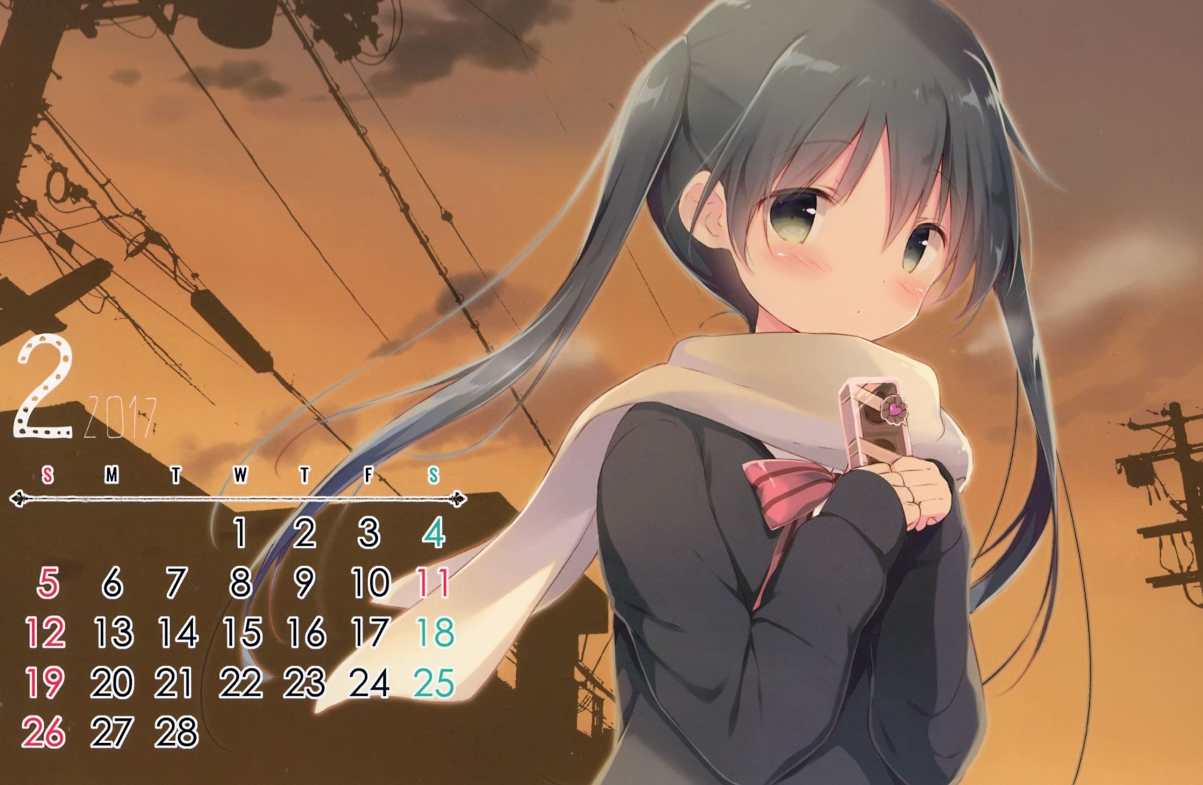 shiratamaco shiratama kin'iro mosaic komichi aya calendar seifuku ...