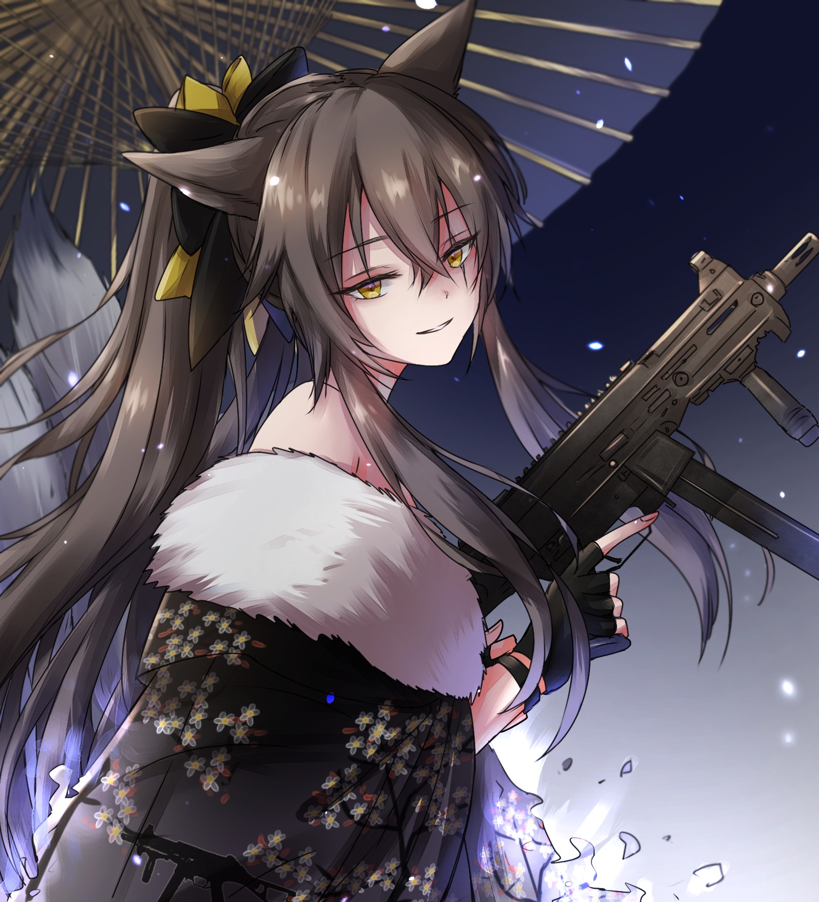 kogarashi kon girls frontline ump45 (girls frontline) animal ears gun ...