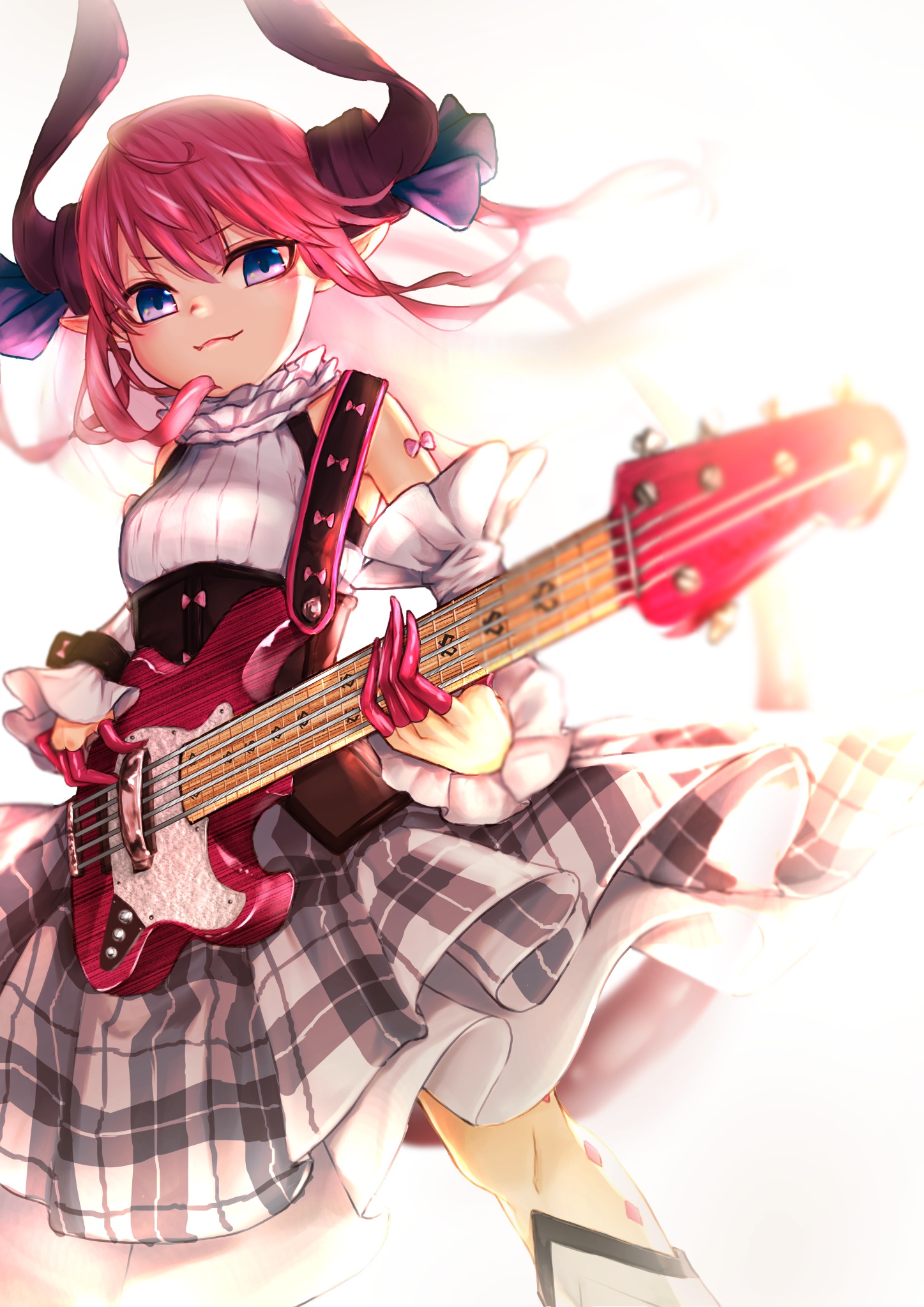 shiina (artist) fate/grand order elizabeth bathory dress guitar horns ...