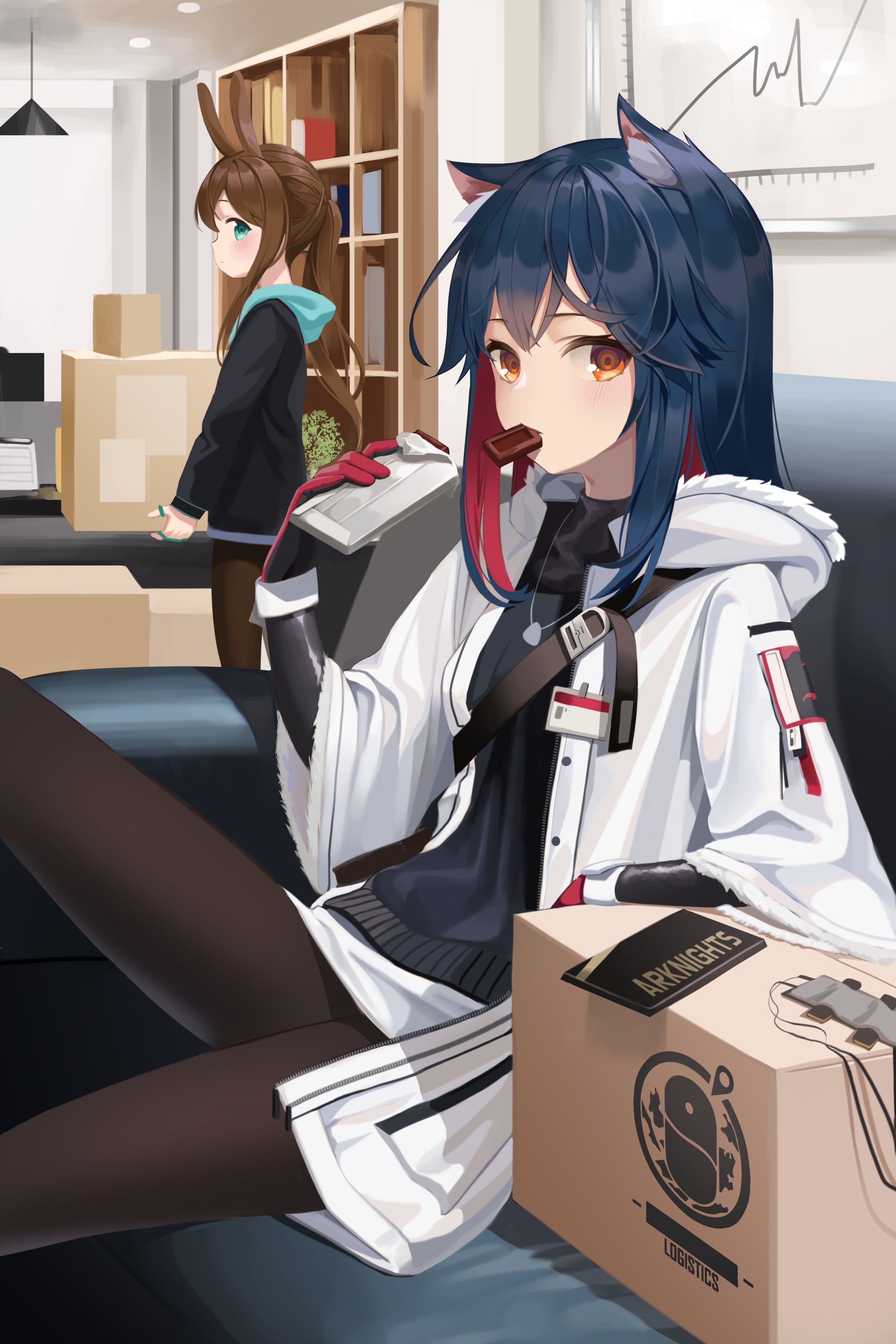 re-leaf arknights amiya (arknights) texas (arknights) animal ears bunny ...