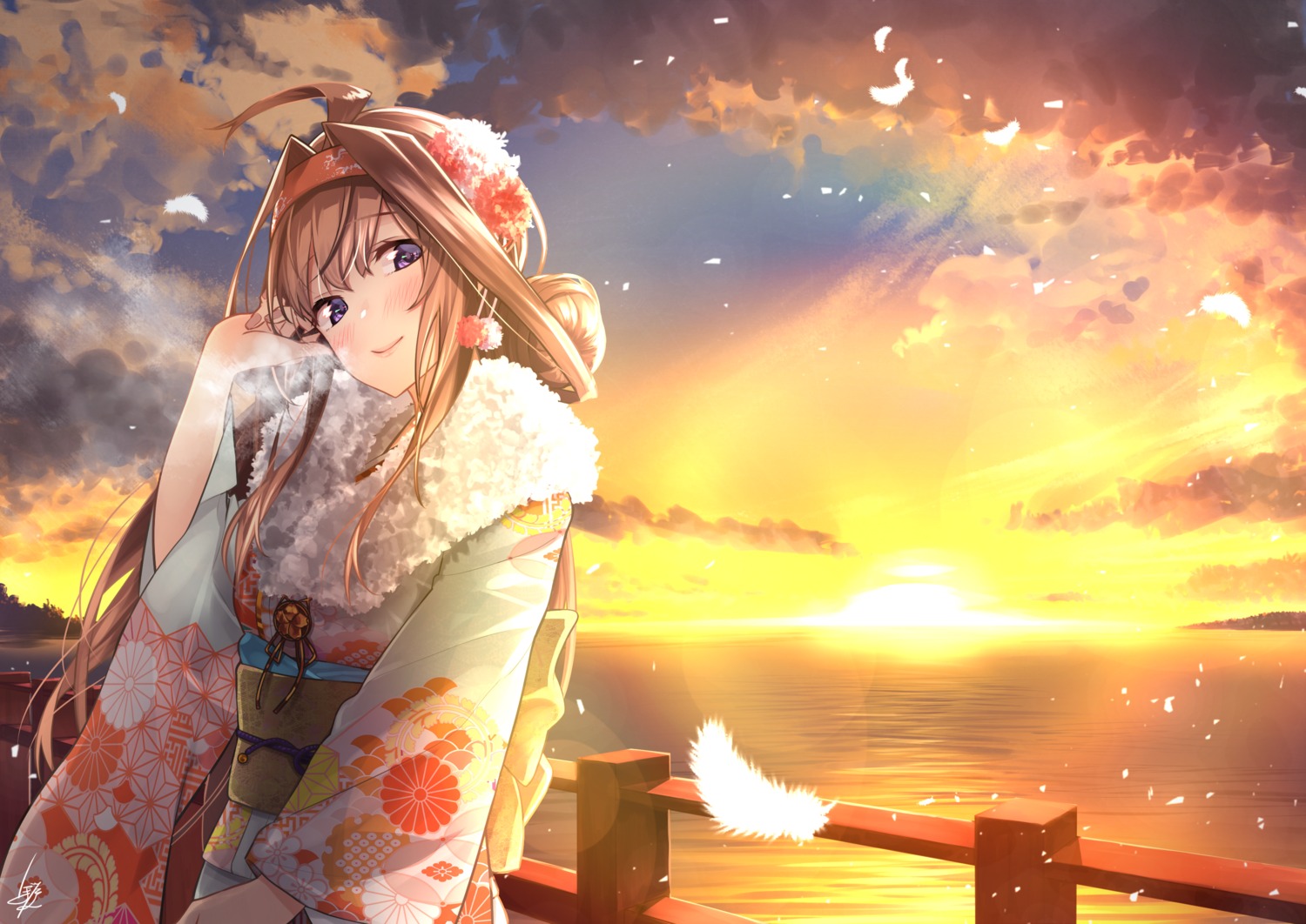 baffu kantai collection kongou (kancolle) kimono | #379943 | yande.re