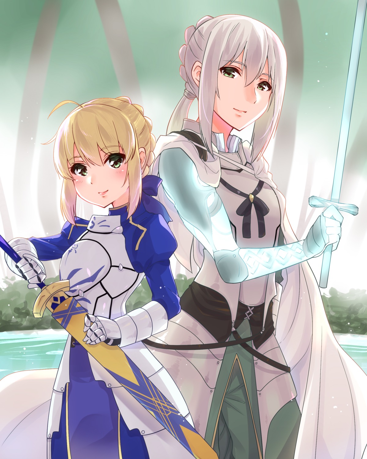 sarfata fate/grand order bedivere (fsn) saber armor dress sword ...