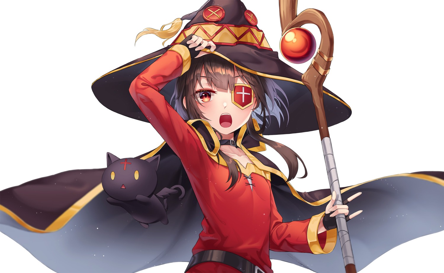 myung yi kono subarashii sekai ni shukufuku wo! megumin eyepatch neko ...