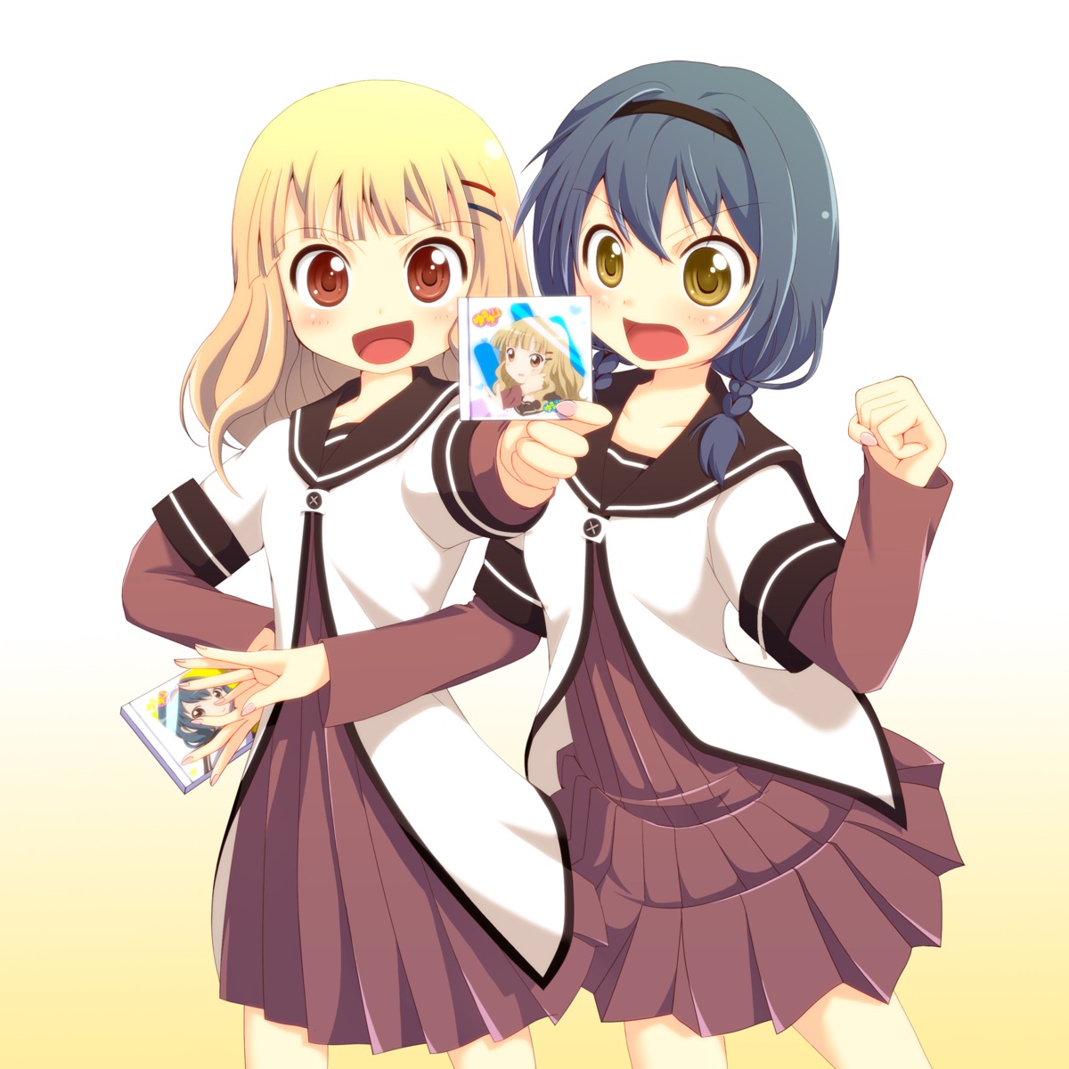 mizushiro (pixiv136008) yuru yuri furutani himawari oomuro sakurako ...