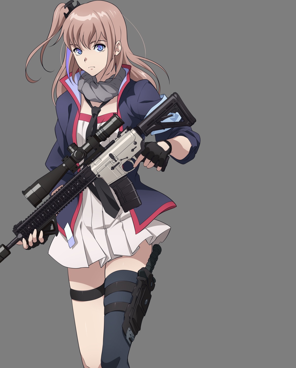 girls frontline st ar-15 (girls frontline) garter gun tagme thighhighs ...