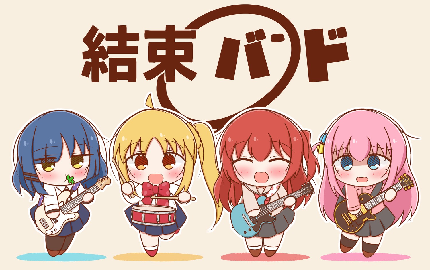 bocchi the rock! gotou hitori ijichi nijika kita ikuyo yamada ryou ...