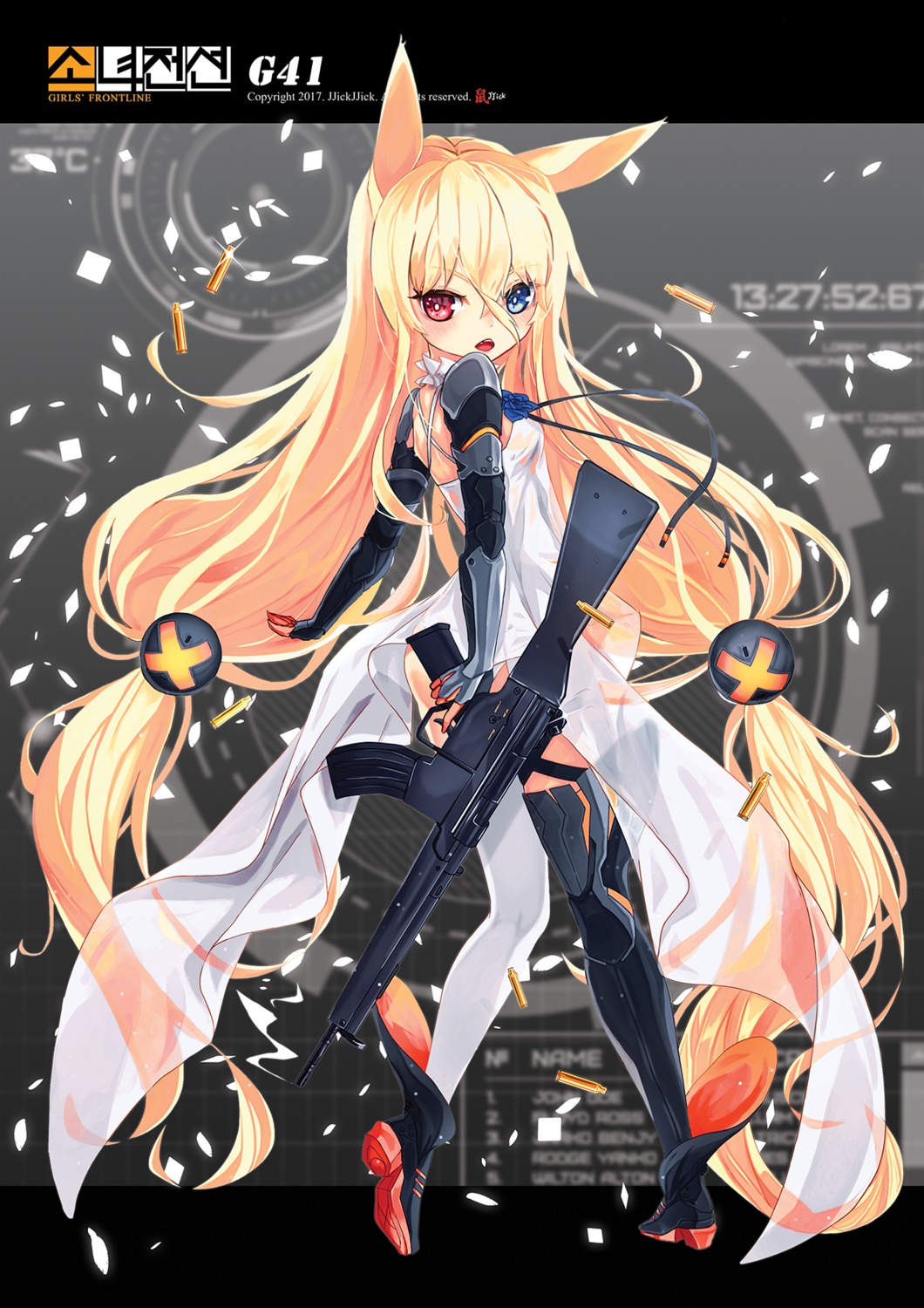 jjickjjicke girls frontline g41 (girls frontline) animal ears armor ...