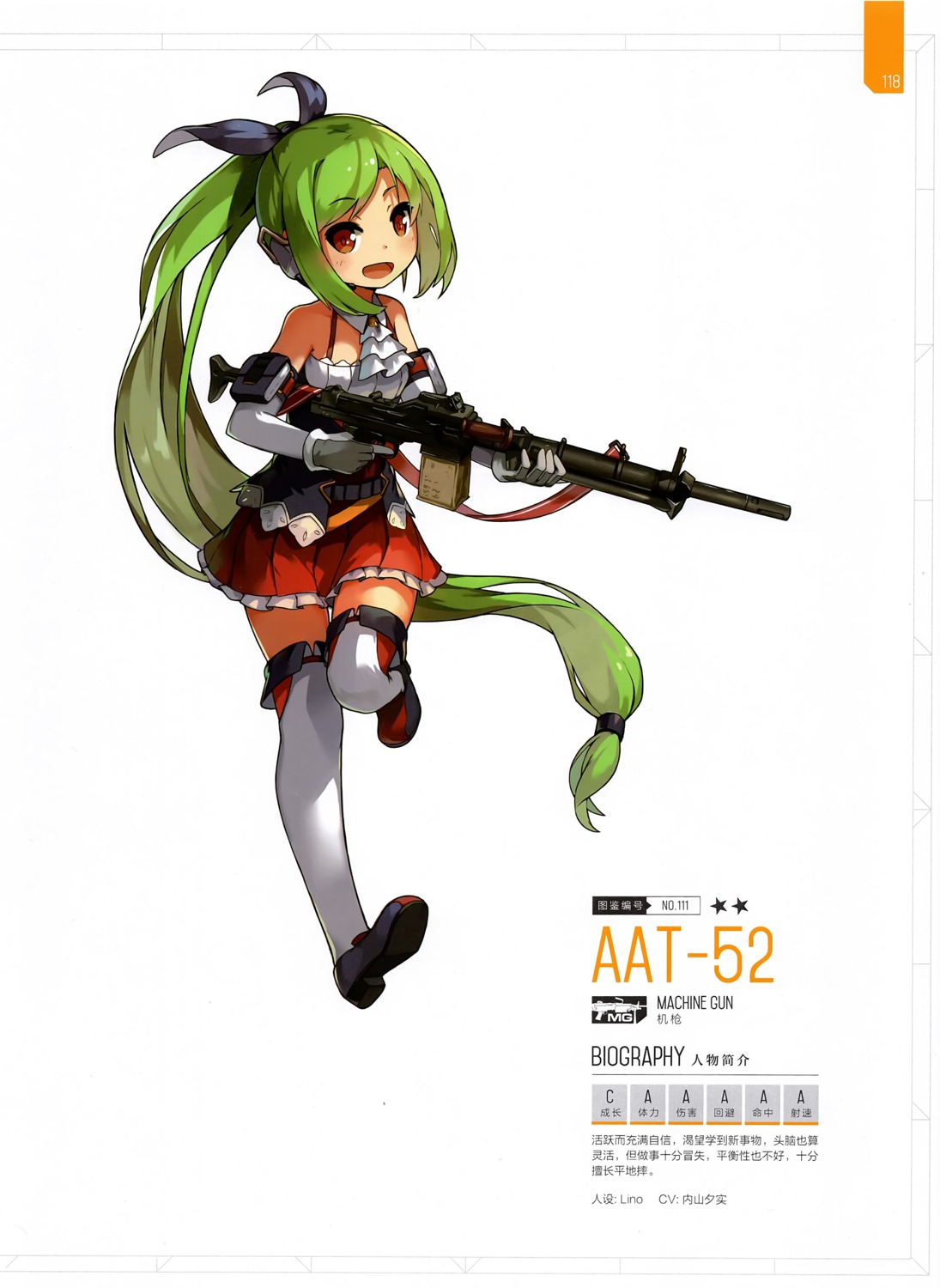 lino girls frontline aat-52 (girls frontline) gun heels thighhighs ...