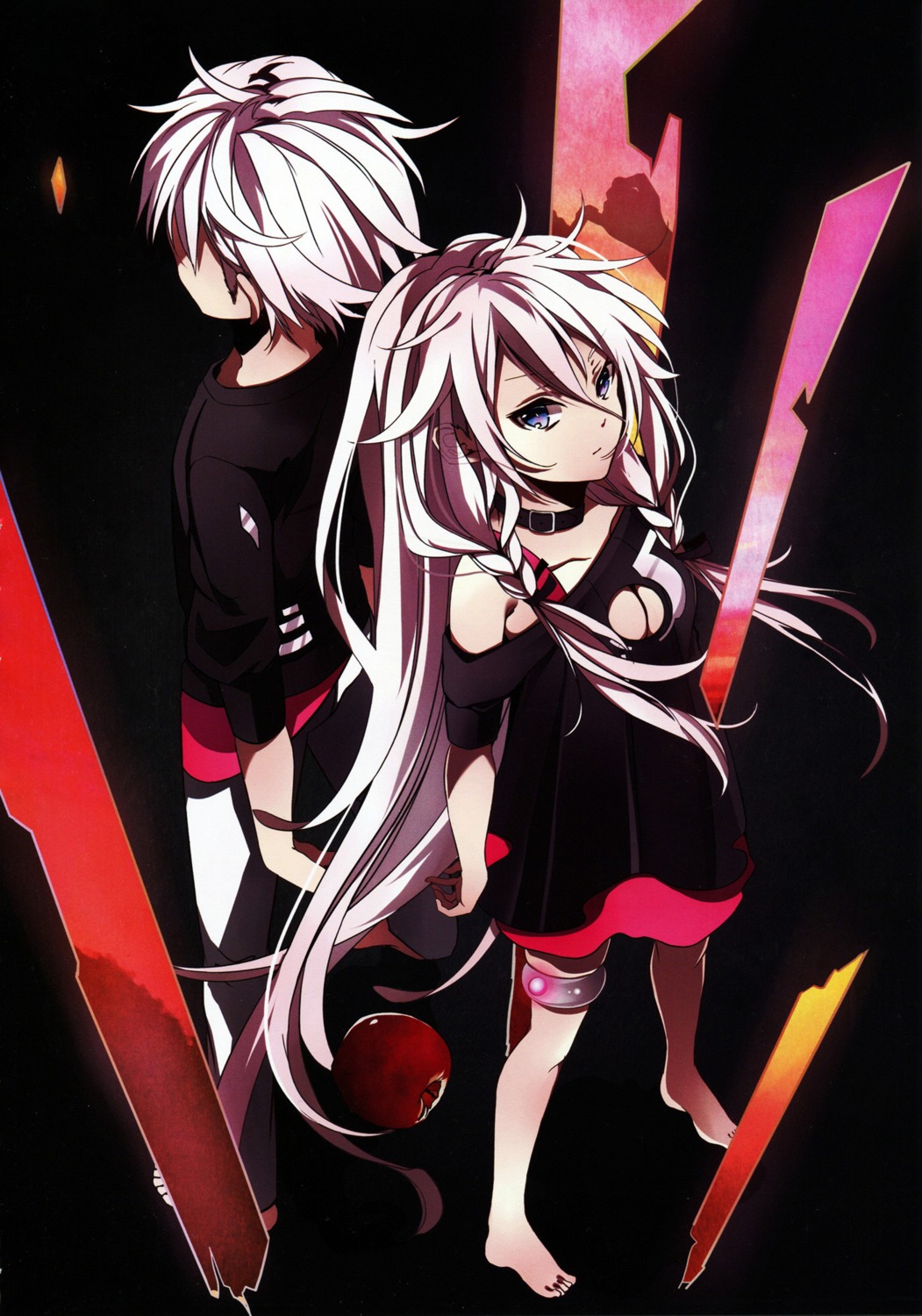 hatsuko vocaloid ia (vocaloid) cleavage garter | #351458 | yande.re