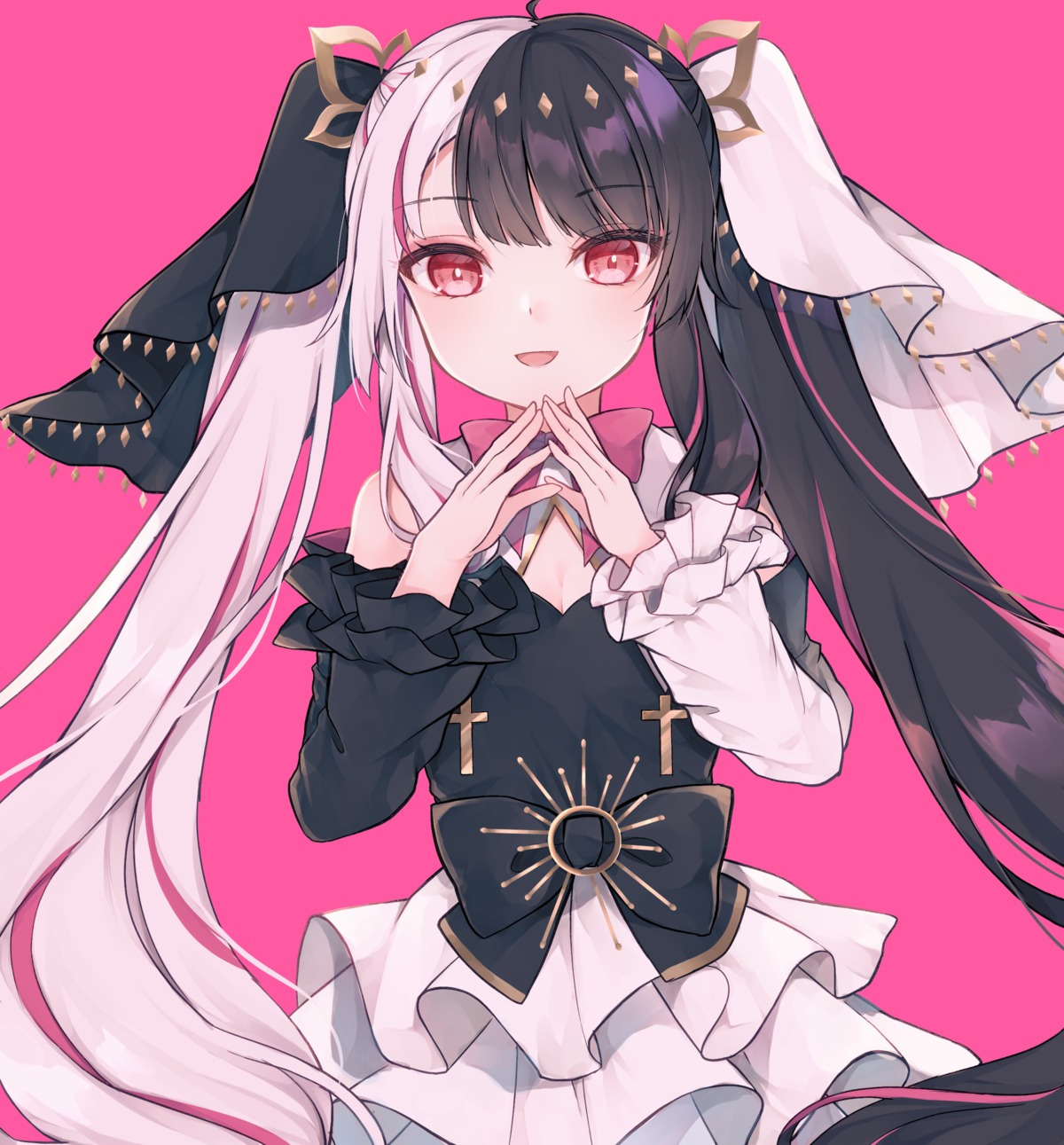 yua (bokubo0806) nijisanji yorumi rena cleavage gothic lolita lolita ...