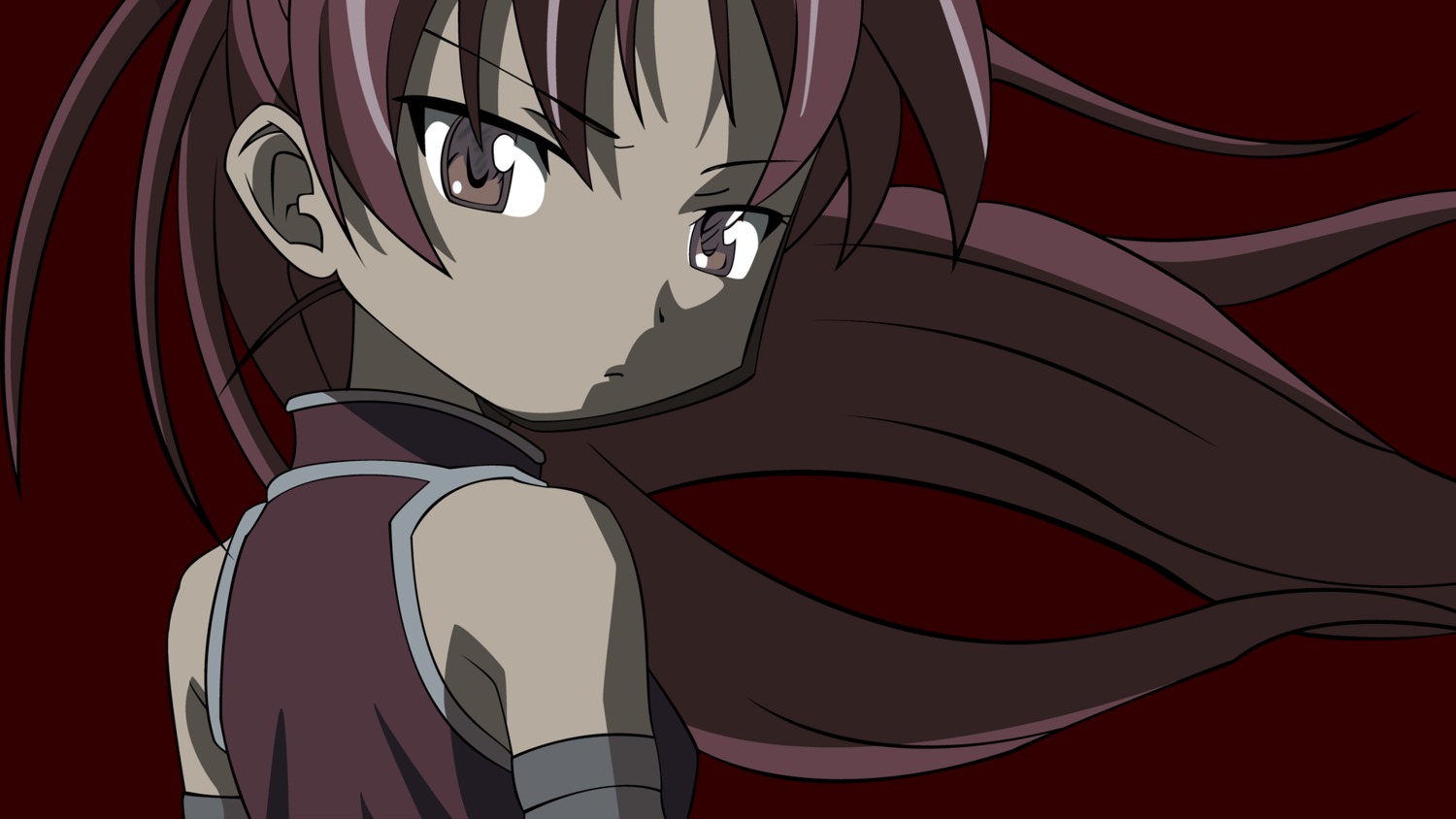 mahou shoujo madoka magica sakura kyouko vector trace wallpaper ...