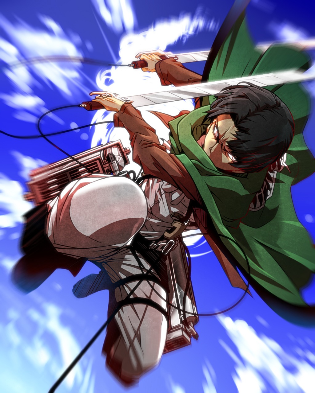 jin (artist) shingeki no kyojin levi male sword | #257422 | yande.re