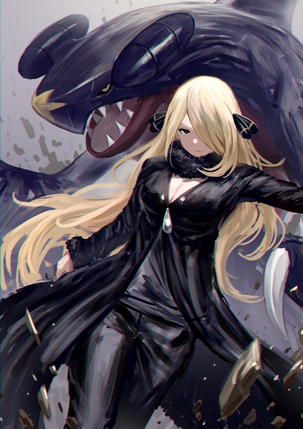 ie ( raarami ) pokemon dppt garchomp shirona (pokemon) cleavage ...