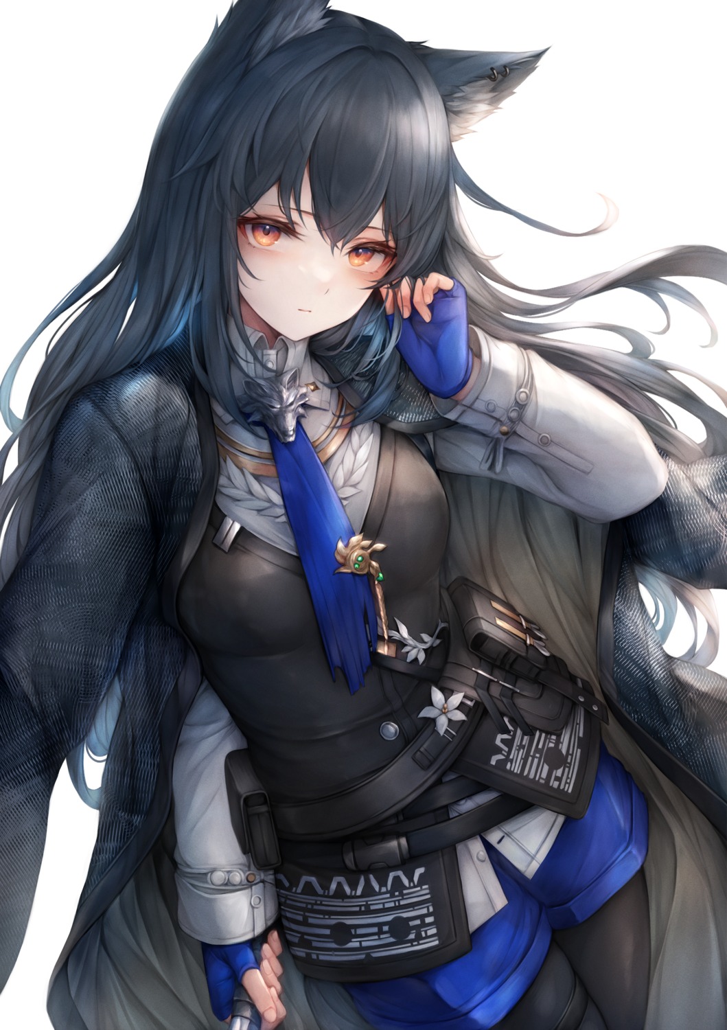 snm (sunimi) arknights texas (arknights) animal ears garter pantyhose ...