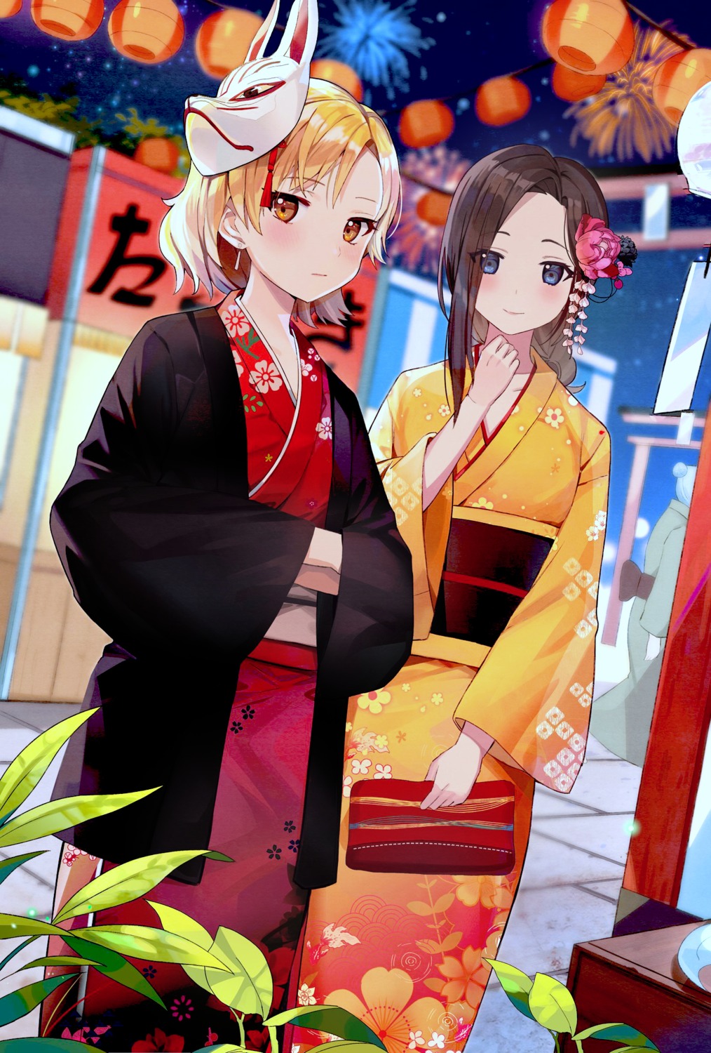 kongya bang dream! satou masuki wakana rei yukata | #666293 | yande.re