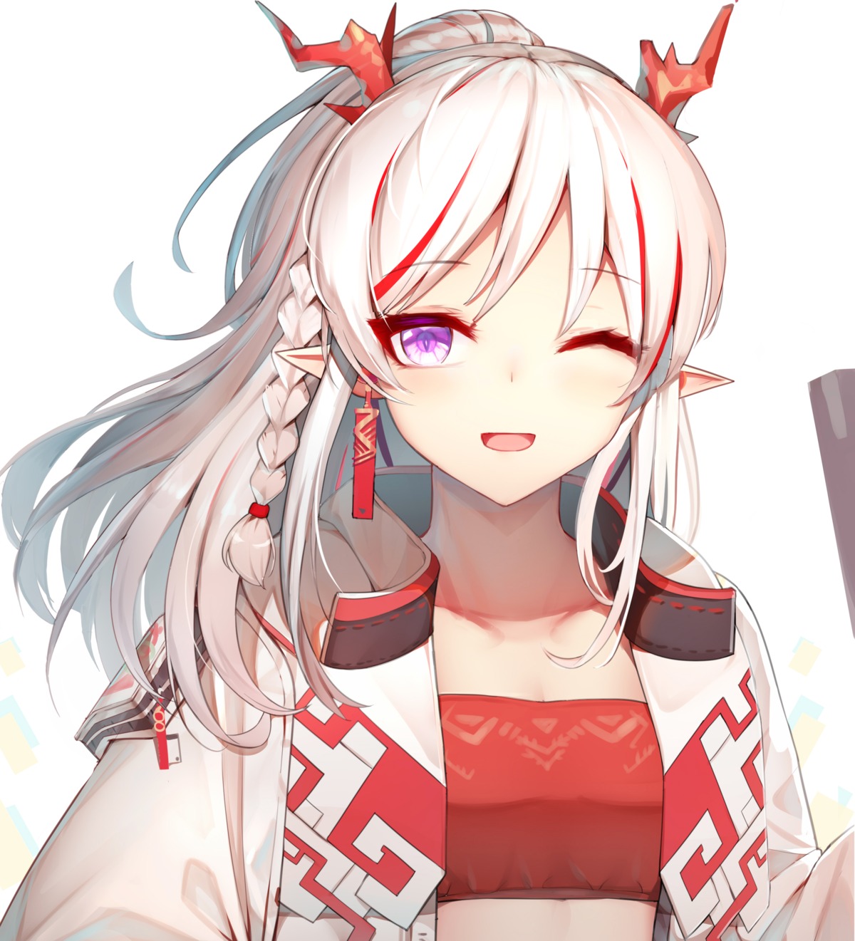 cyanide-whale arknights nian (arknights) horns pointy ears | #757914 ...