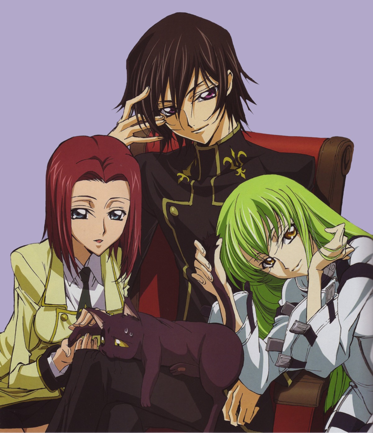 sakou yukie code geass arthur (code geass) c.c. kallen stadtfeld ...