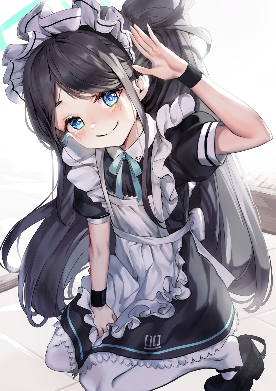 moosaku blue archive tendou arisu angel maid pantyhose | #1118598 ...