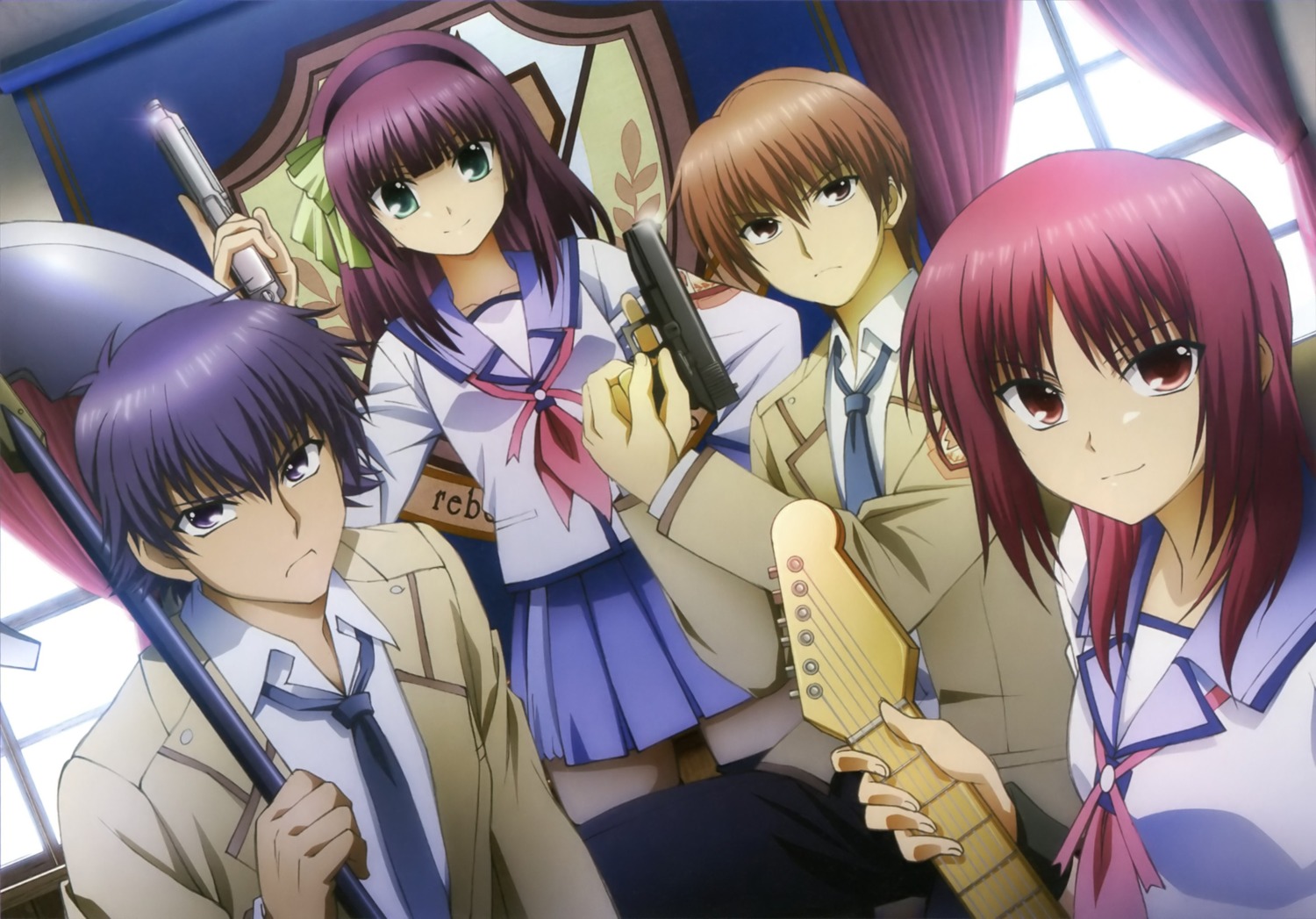 nakamura shingo angel beats! iwasawa noda otonashi yurippe gun ...