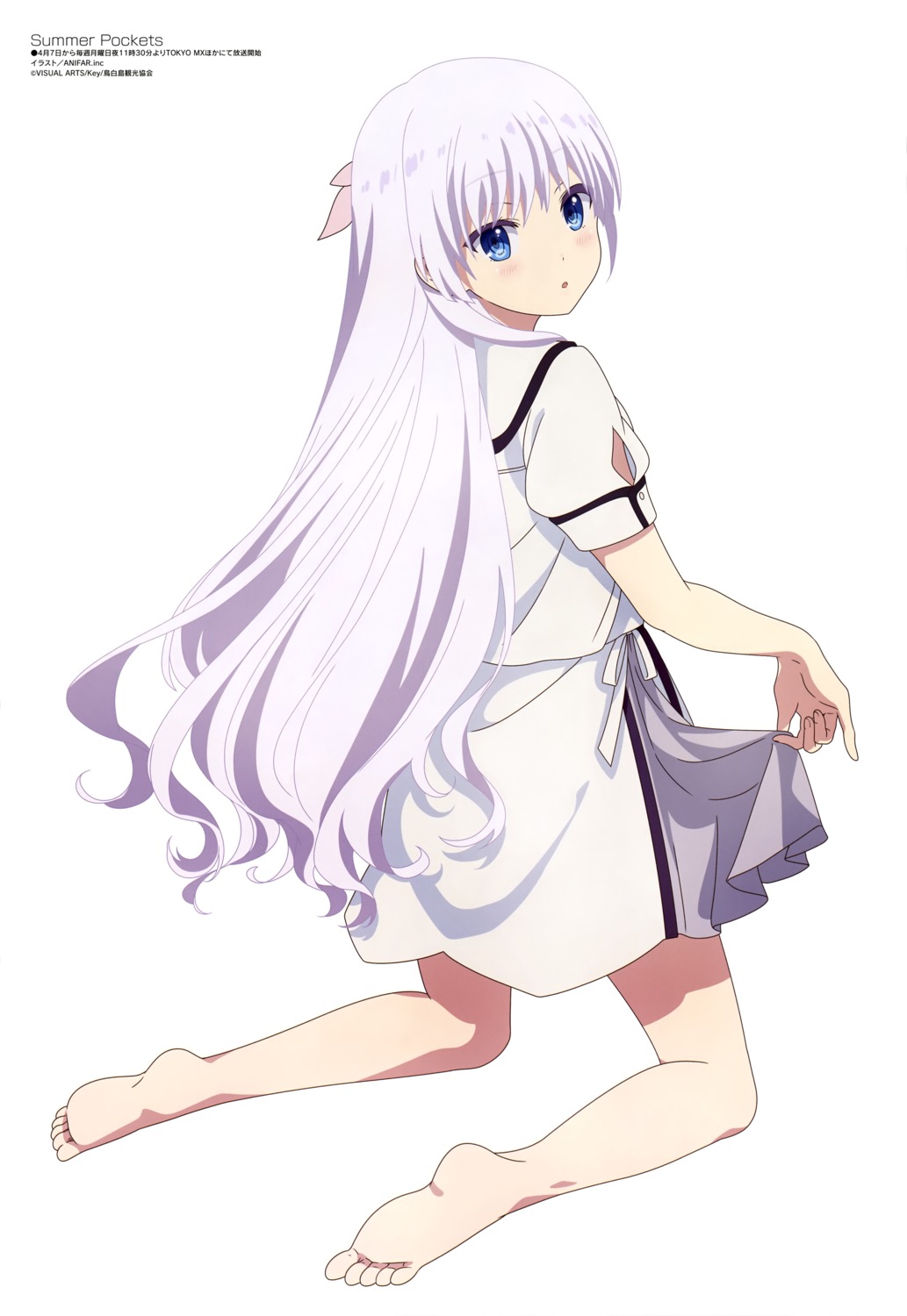 anifar inc. summer pockets naruse shiroha seifuku skirt lift | #1224790 ...