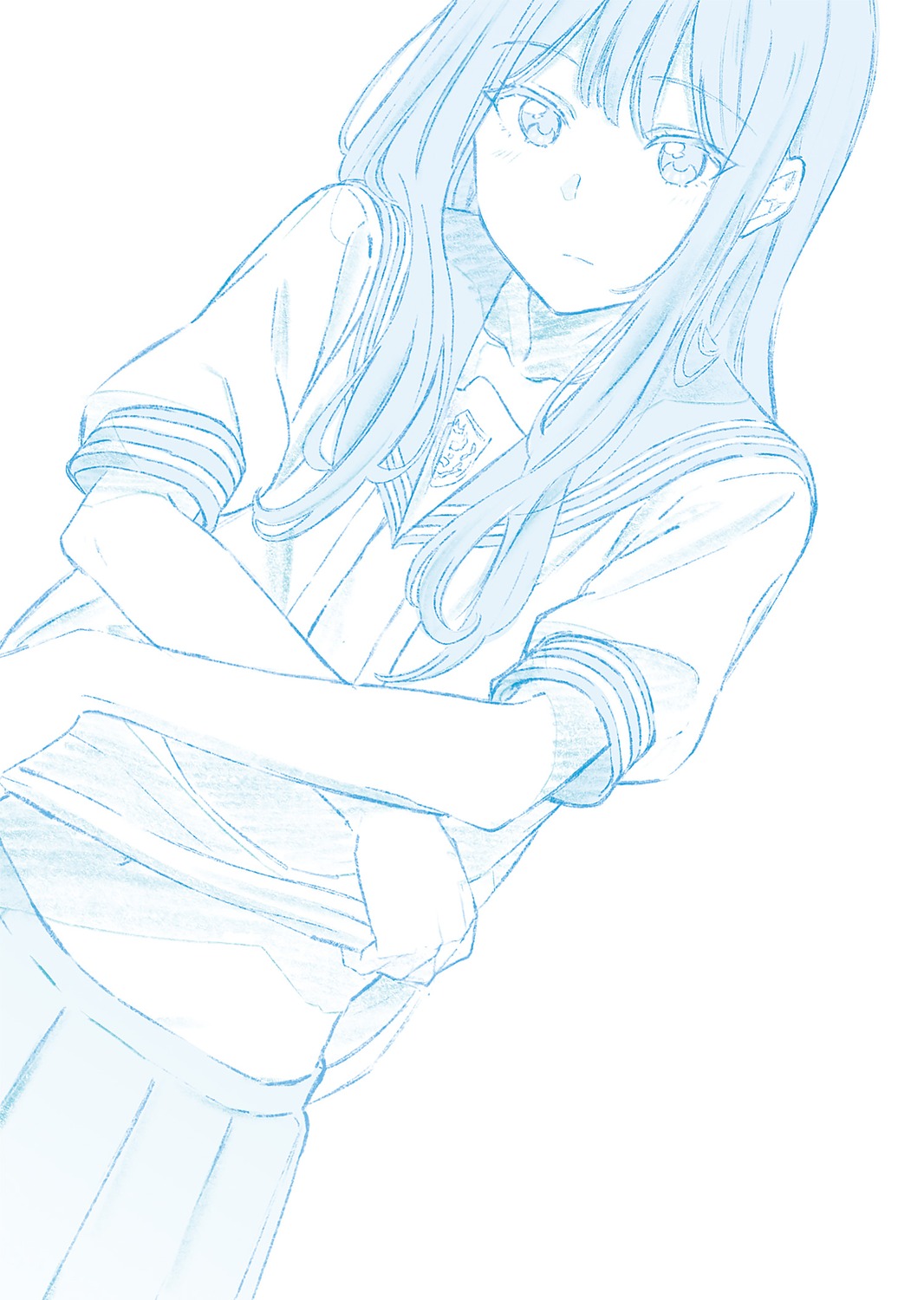 senpai wa otoko no ko hanaoka makoto monochrome seifuku sketch trap ...