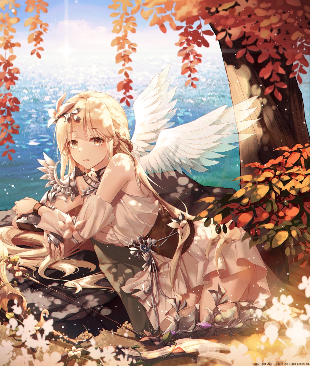 pasta (sanyan) armor weapon wings | #785803 | yande.re