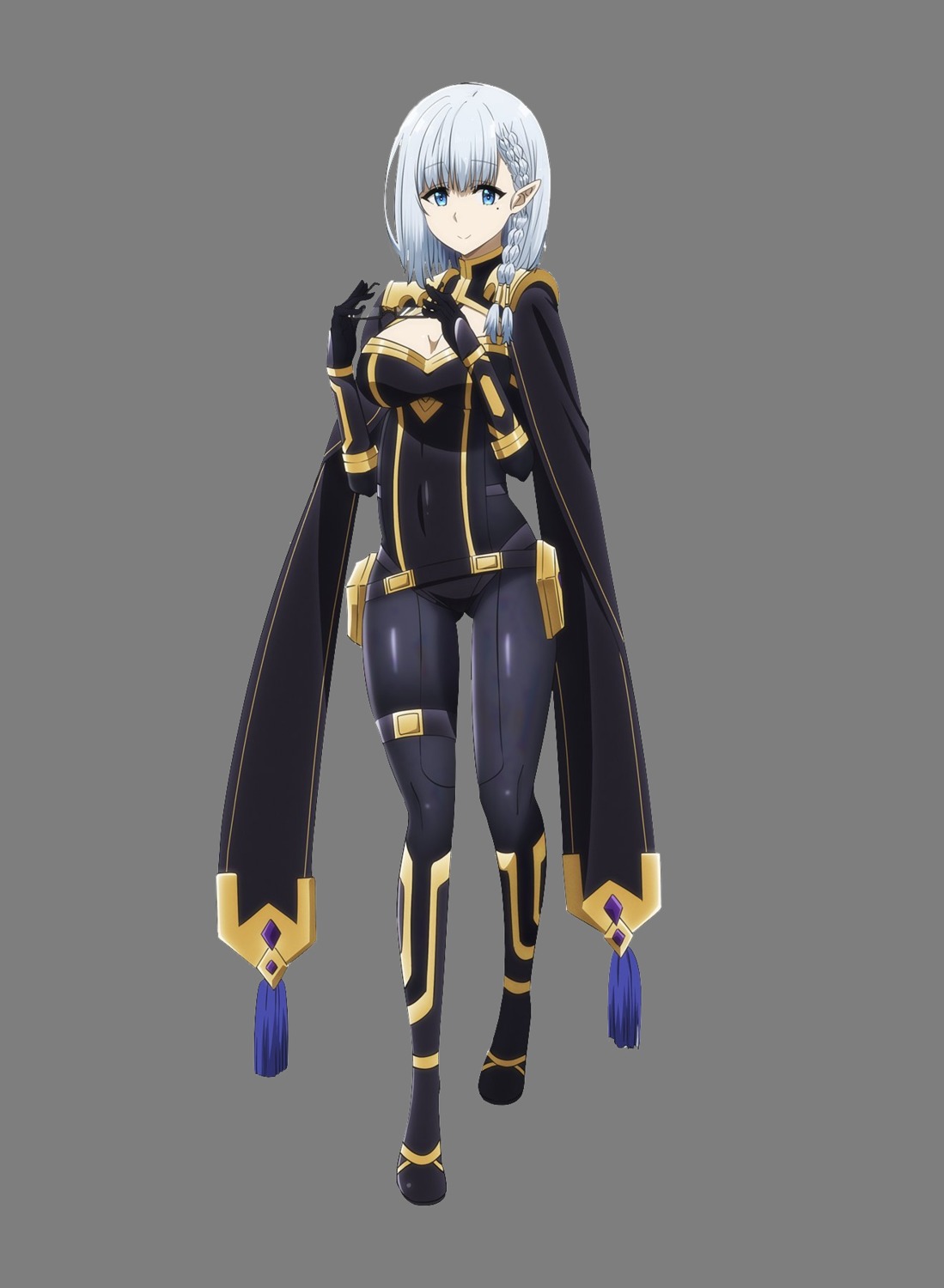 kage no jitsuryokusha ni naritakute! beta (kagejitsu) bodysuit cleavage ...