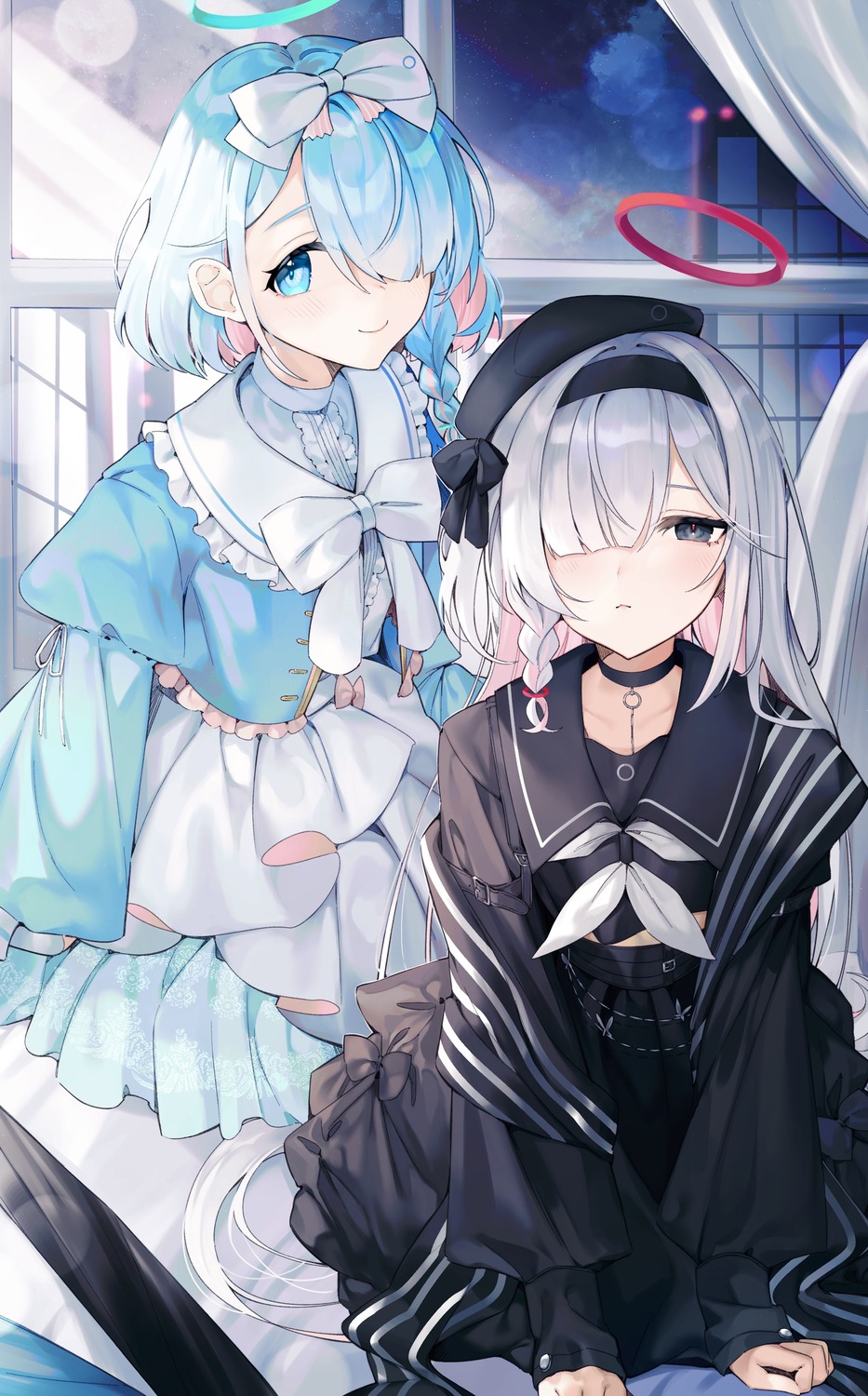 koyo akio blue archive arona (blue archive) plana (blue archive) angel ...