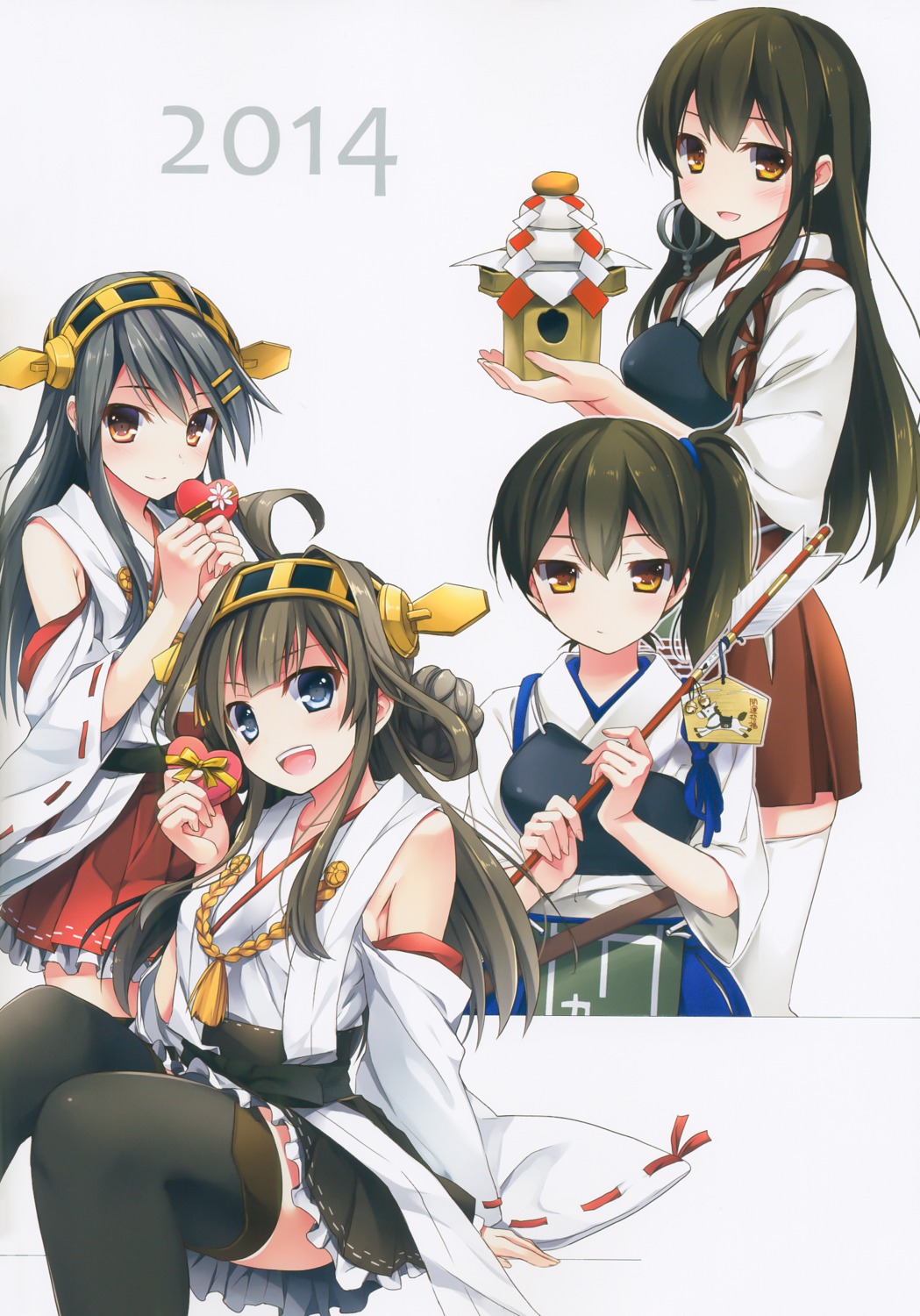 ayuest ayuya kantai collection akagi (kancolle) haruna (kancolle) kaga ...