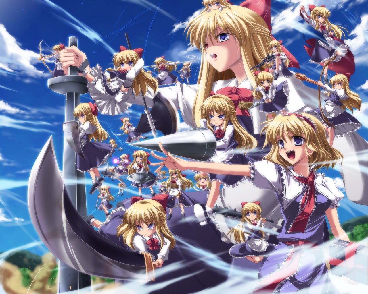 subaru noji touhou alice margatroid goliath doll shanghai wallpaper ...
