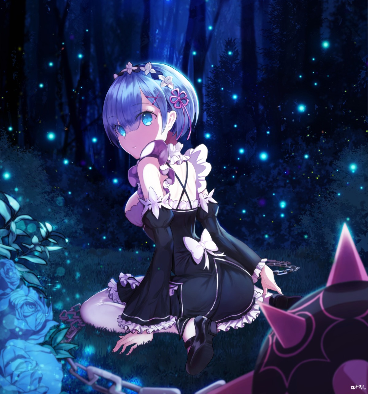 pass35 re zero kara hajimeru isekai seikatsu rem (re zero) maid weapon ...