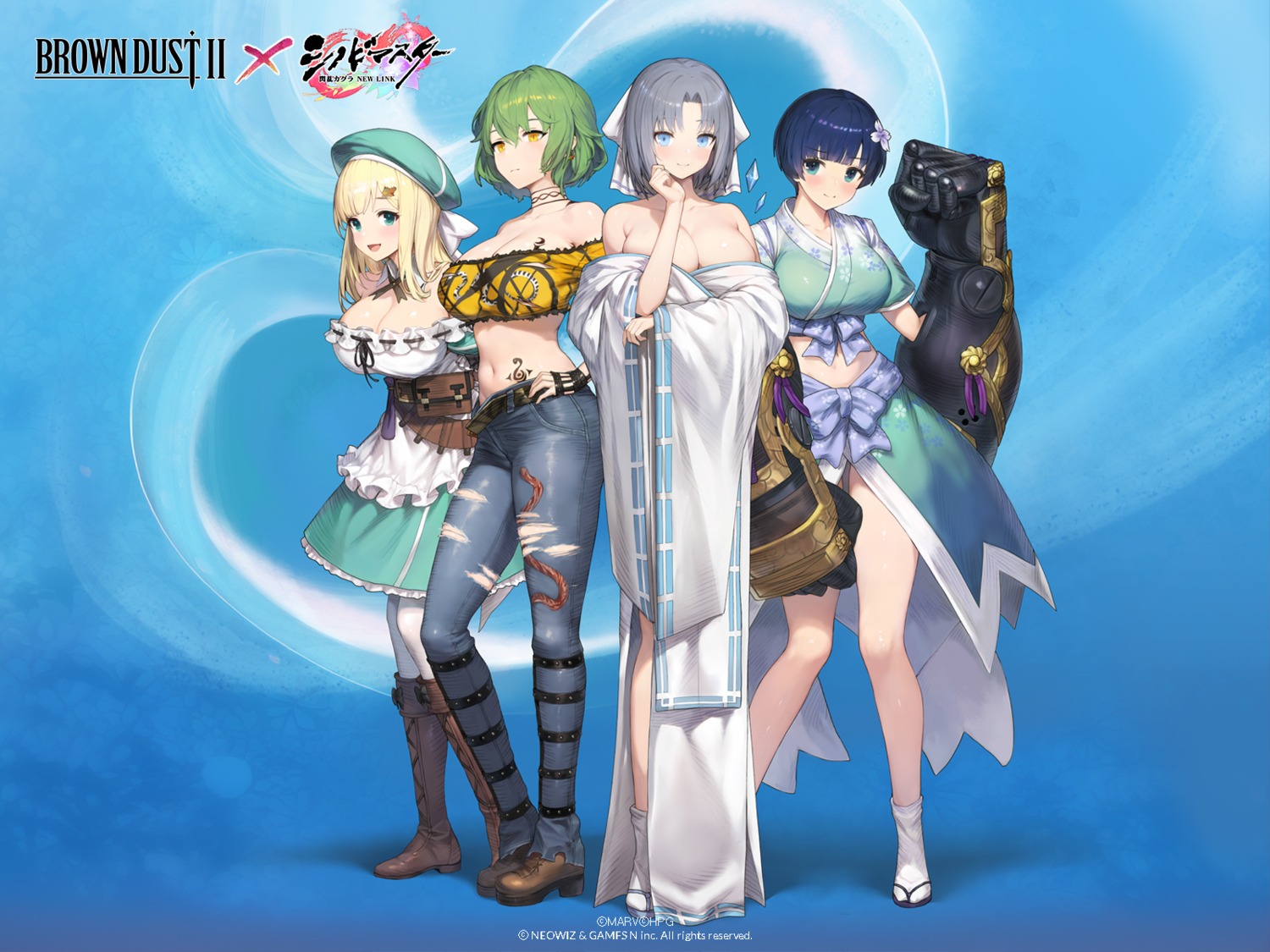 brown dust ii senran kagura hikage yomi (senran kagura) yozakura yumi ...