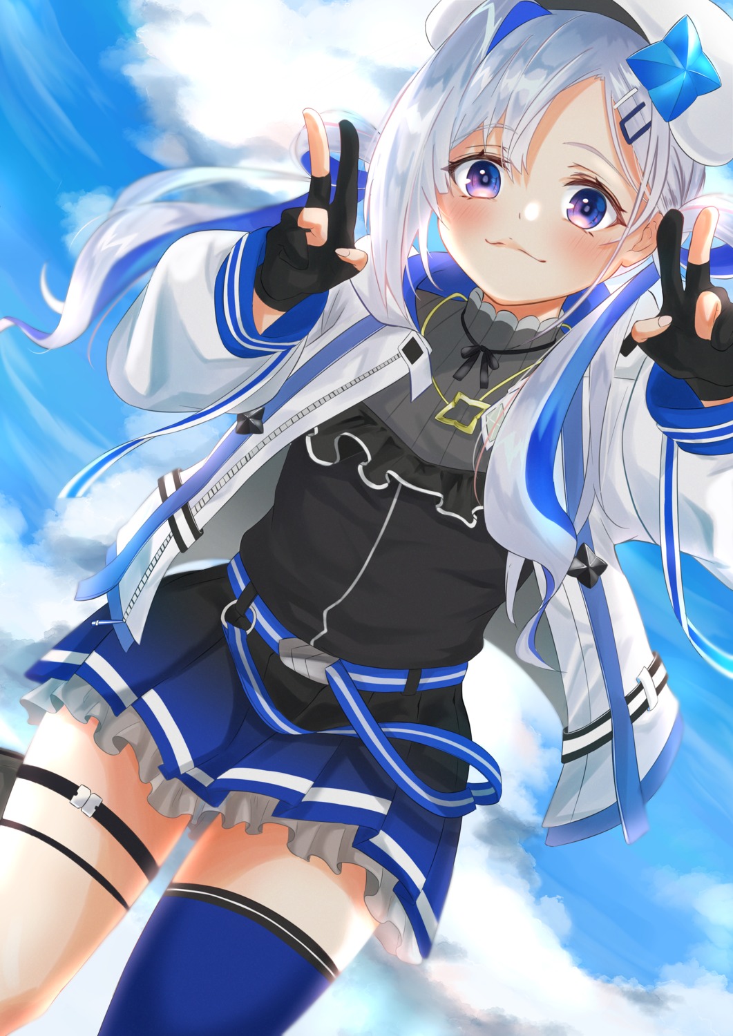 amaguri (guri 0330) hololive amane kanata garter thighhighs | #832171 ...