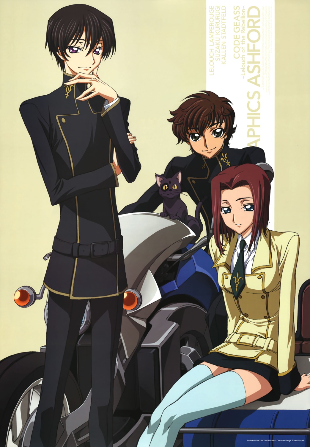 nakatani seiichi code geass arthur (code geass) kallen stadtfeld ...