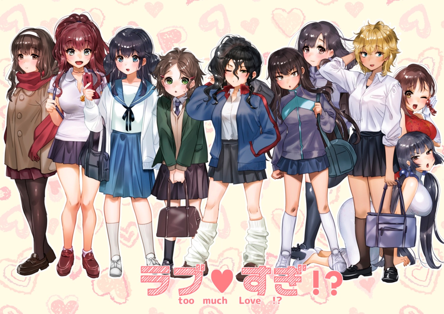 yanyo (ogino atsuki) dress gym uniform pantyhose seifuku sweater ...