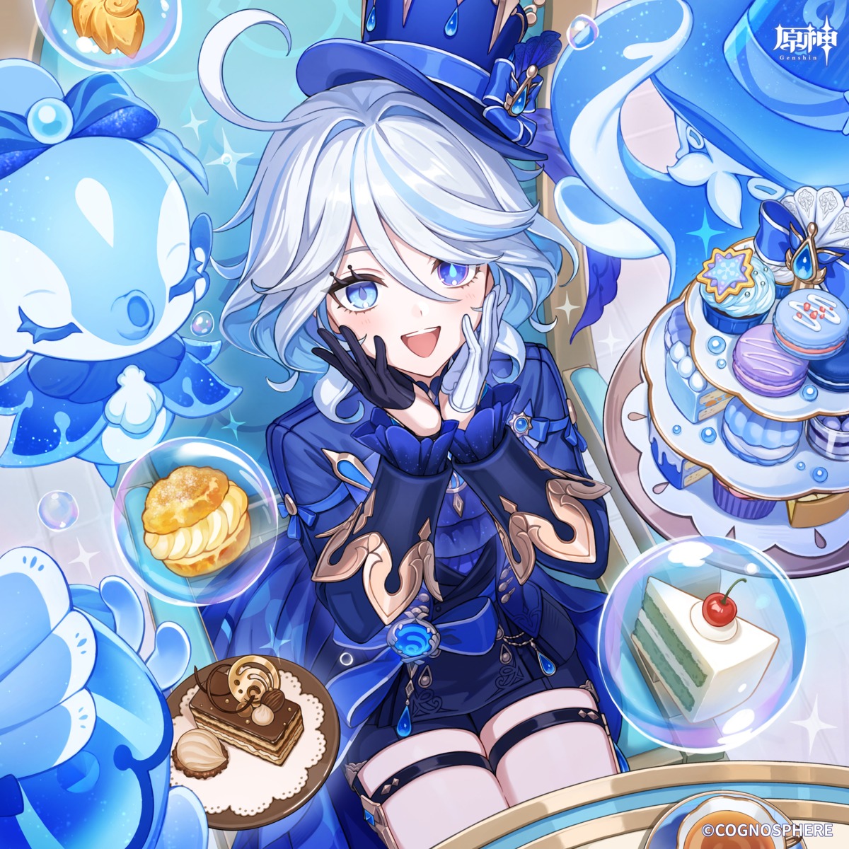 tokki genshin impact furina garter heterochromia | #1245475 | yande.re