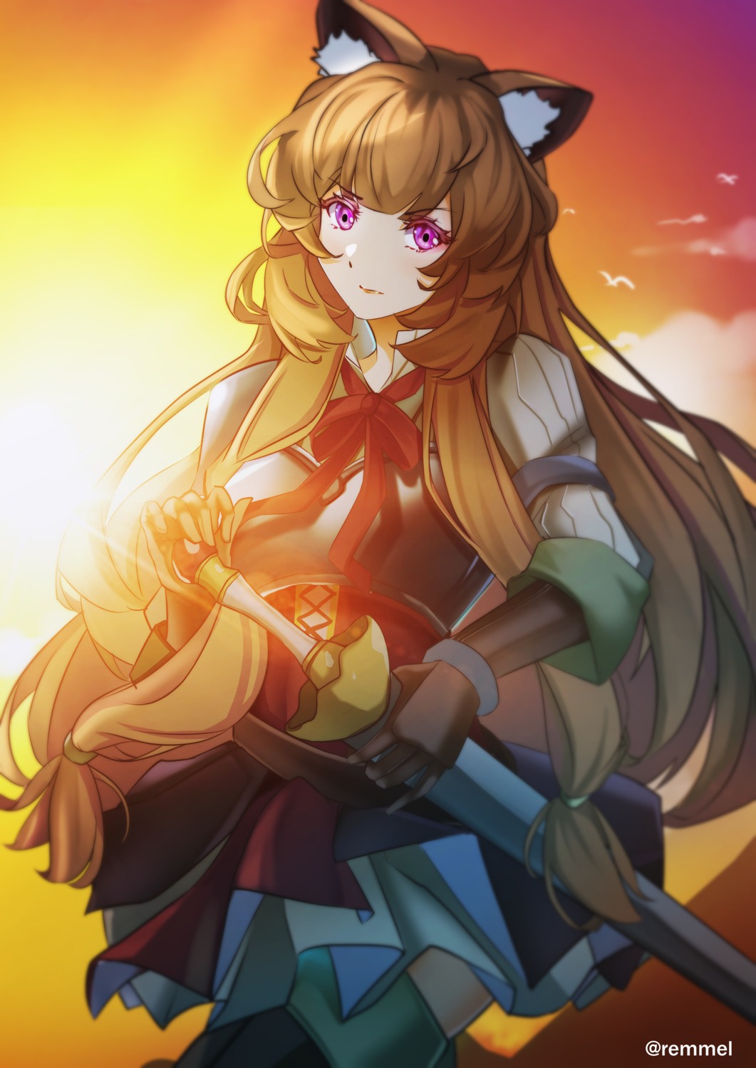 tate no yuusha no nariagari raphtalia animal ears armor sword tagme ...