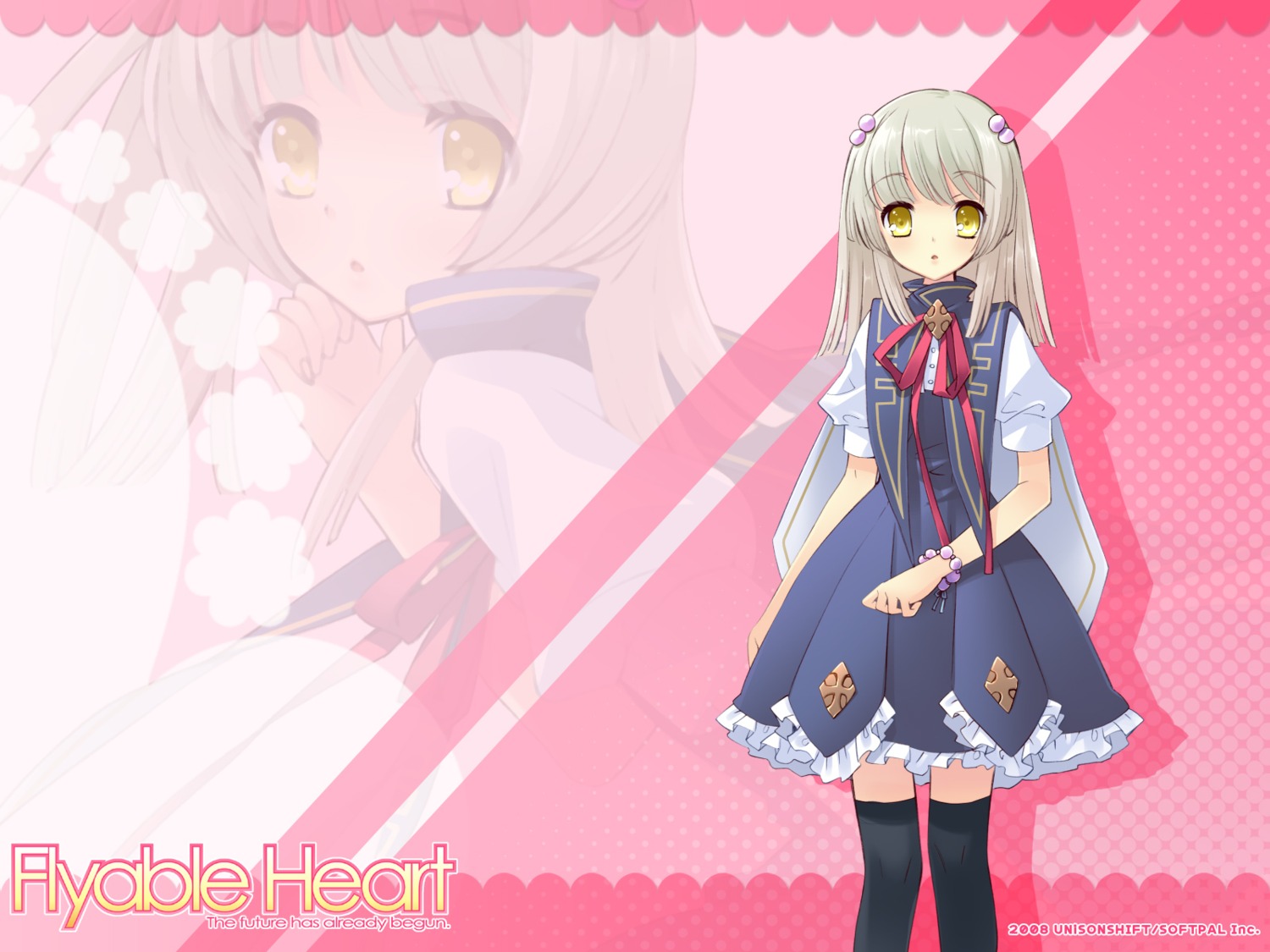 unisonshift ito noizi flyable heart yukishiro suzuno seifuku thighhighs ...