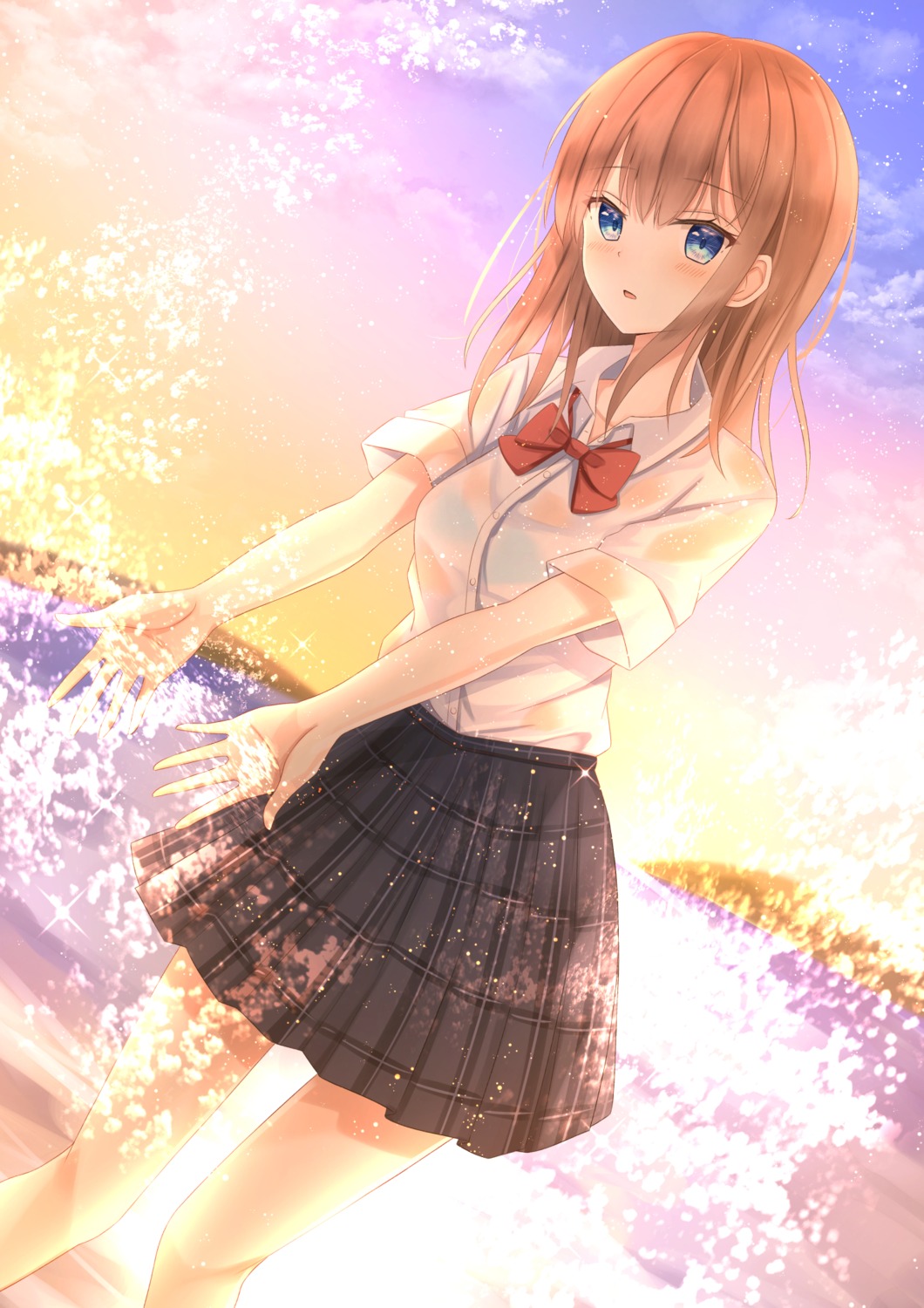 senri (senri sen) bra see through seifuku wet clothes | #727134 | yande.re