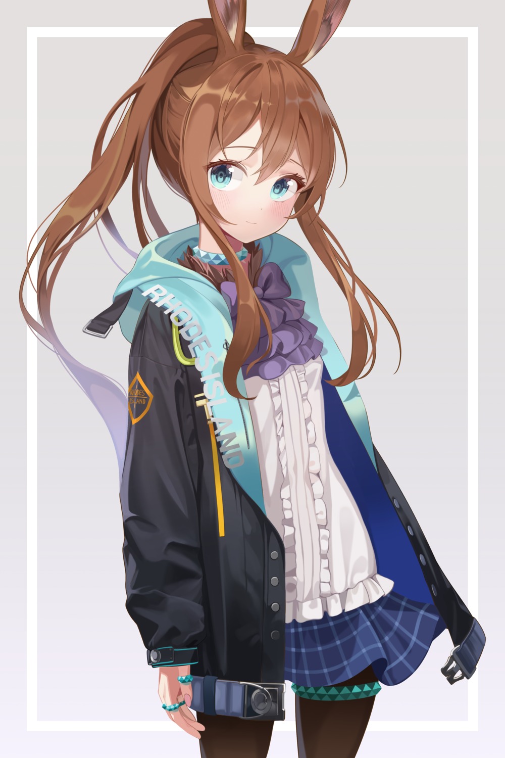 re-leaf arknights amiya (arknights) animal ears bunny ears garter ...