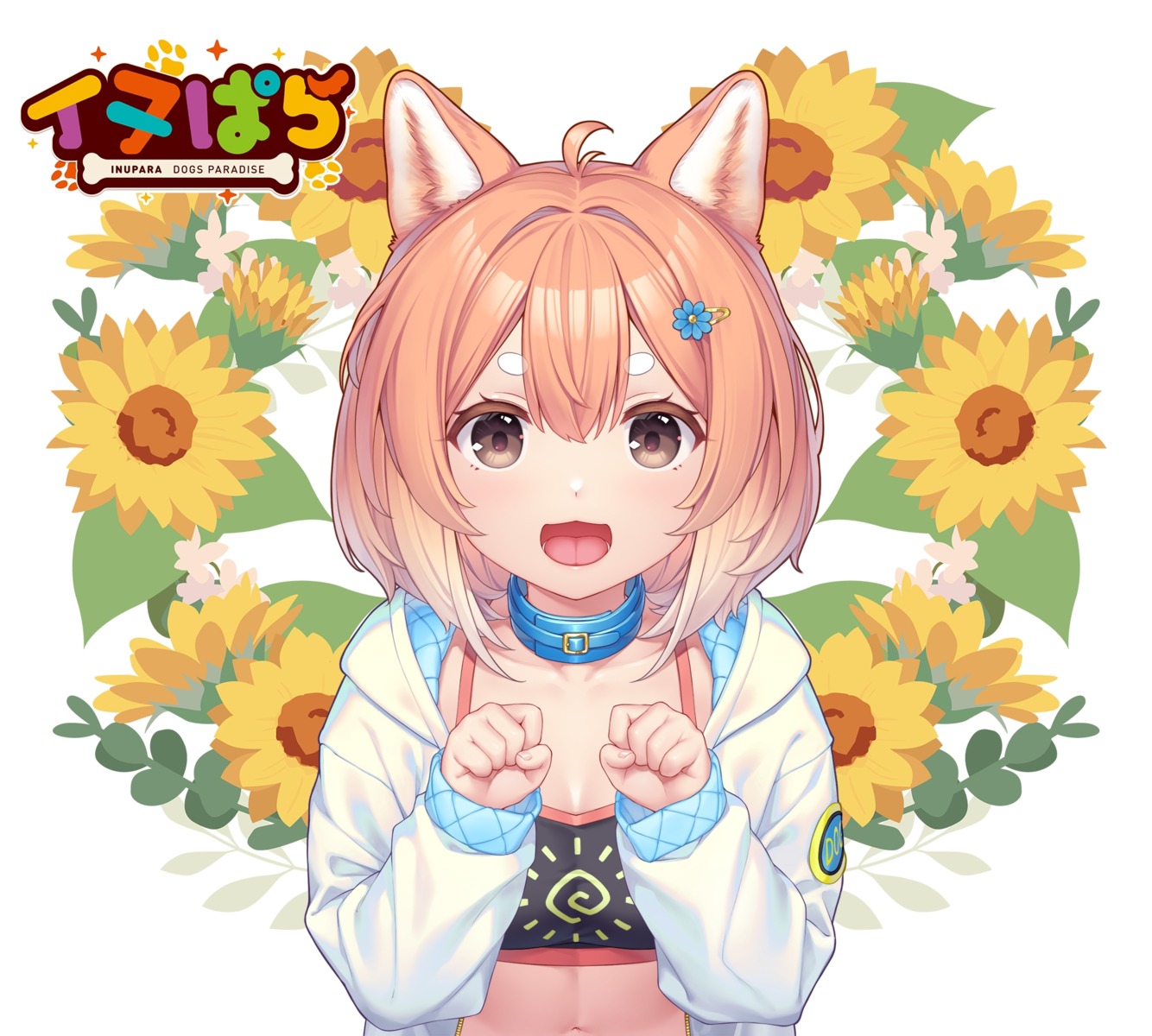 neko works sayori inupara himawari (inupara) animal ears bra inumimi ...