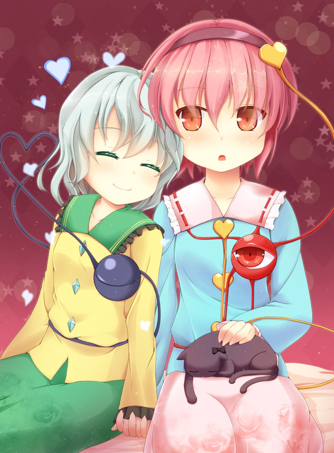 niiya touhou kaenbyou rin kaenbyou rin (cat) komeiji koishi komeiji ...