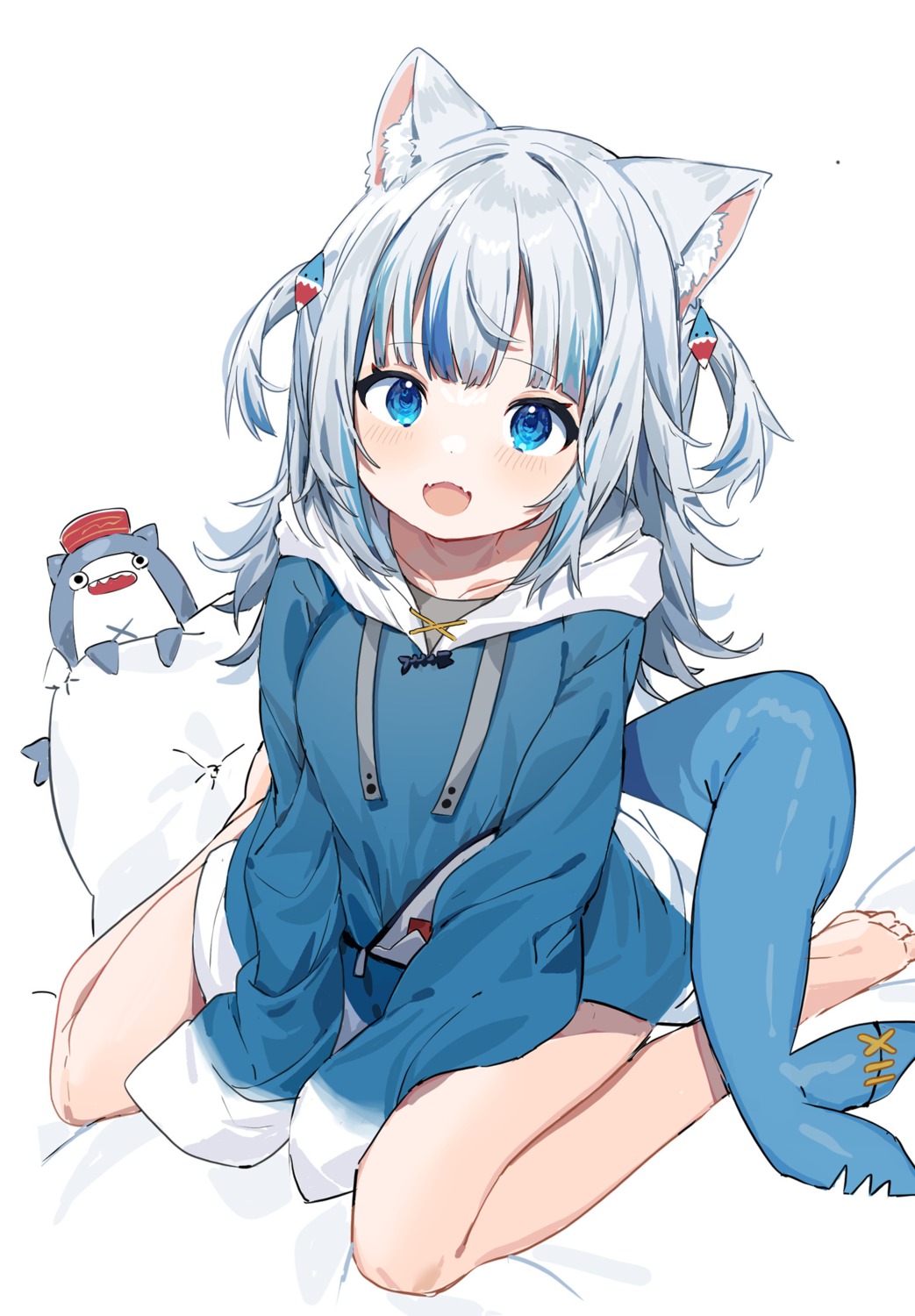 inu (puputizy) hololive hololive english gawr gura animal ears nekomimi ...