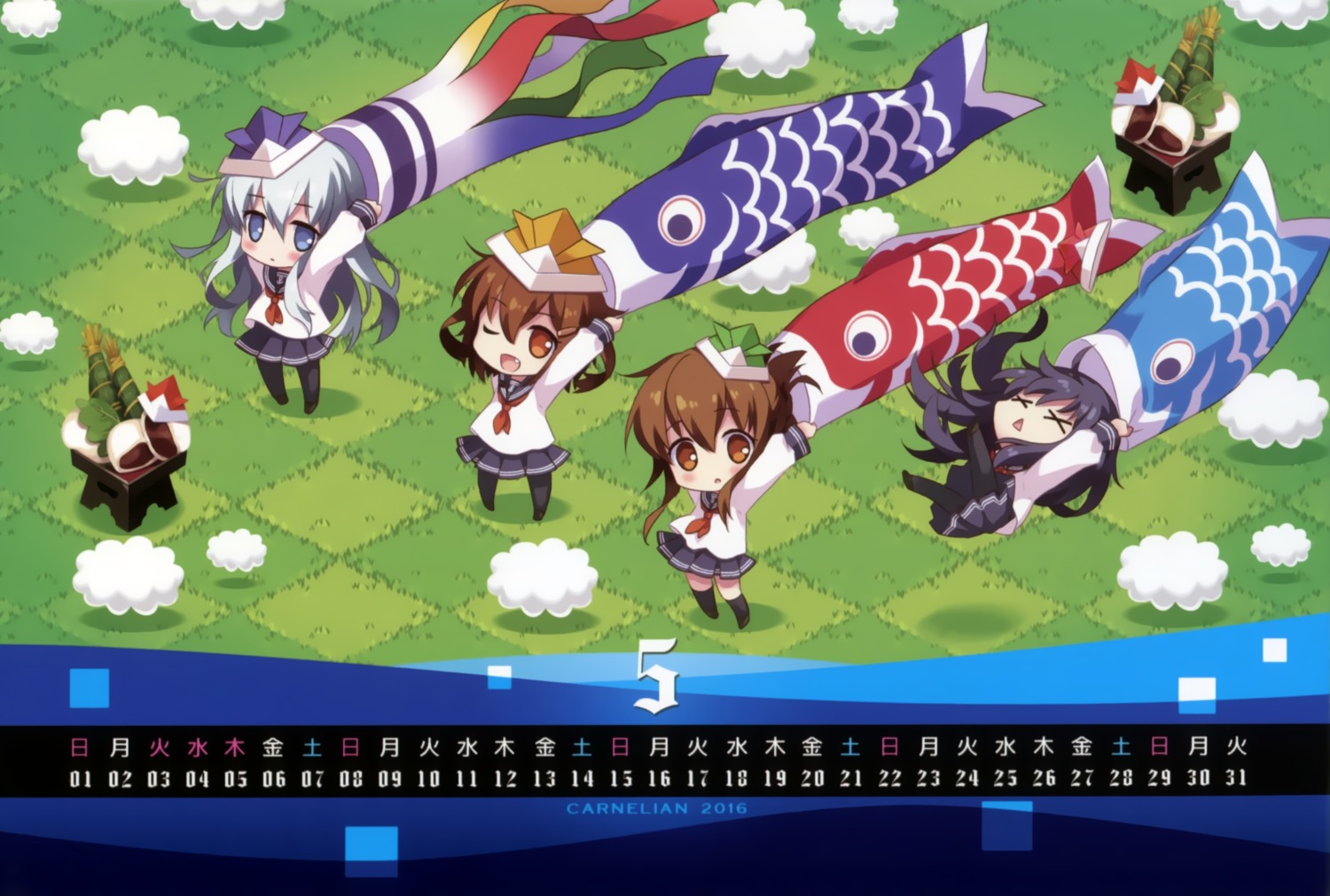 carnelian kantai collection akatsuki (kancolle) hibiki (kancolle ...