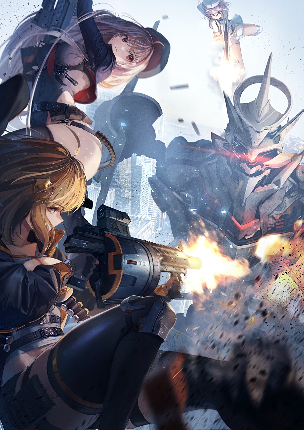 ggoc ill goddess of victory: nikke anis neon (nikke) rapi (nikke) gun ...