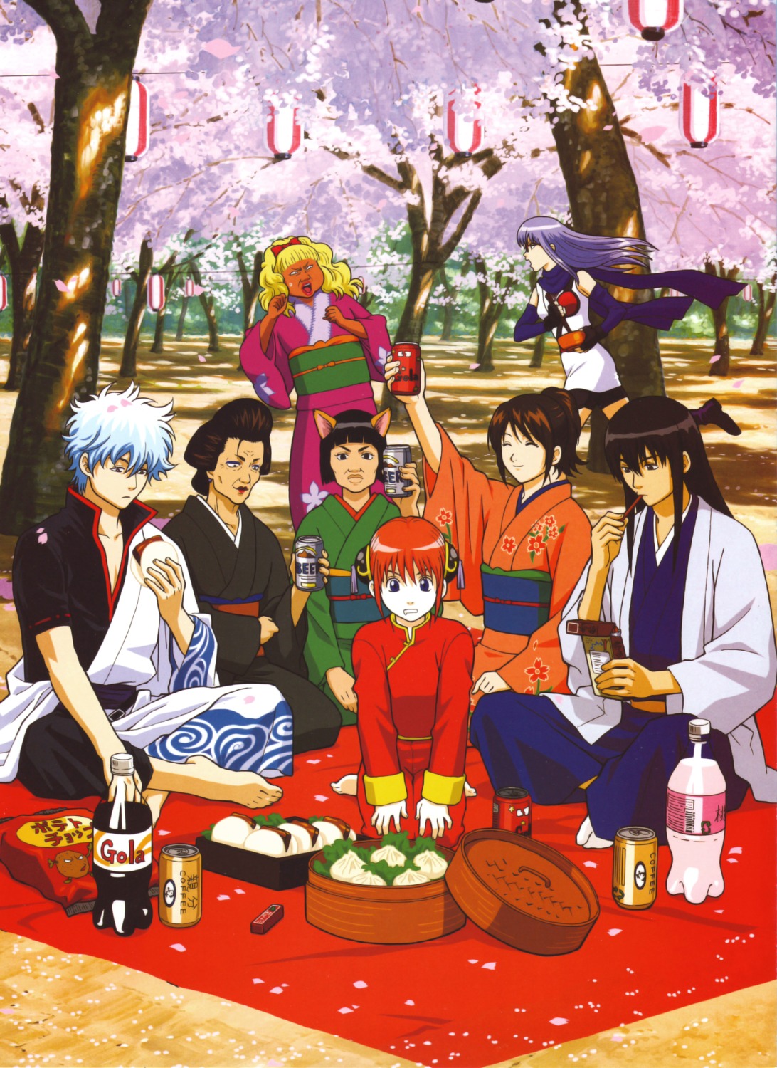 gintama catherine kagura katsura kotarou otose sakata gintoki sarutobi ...